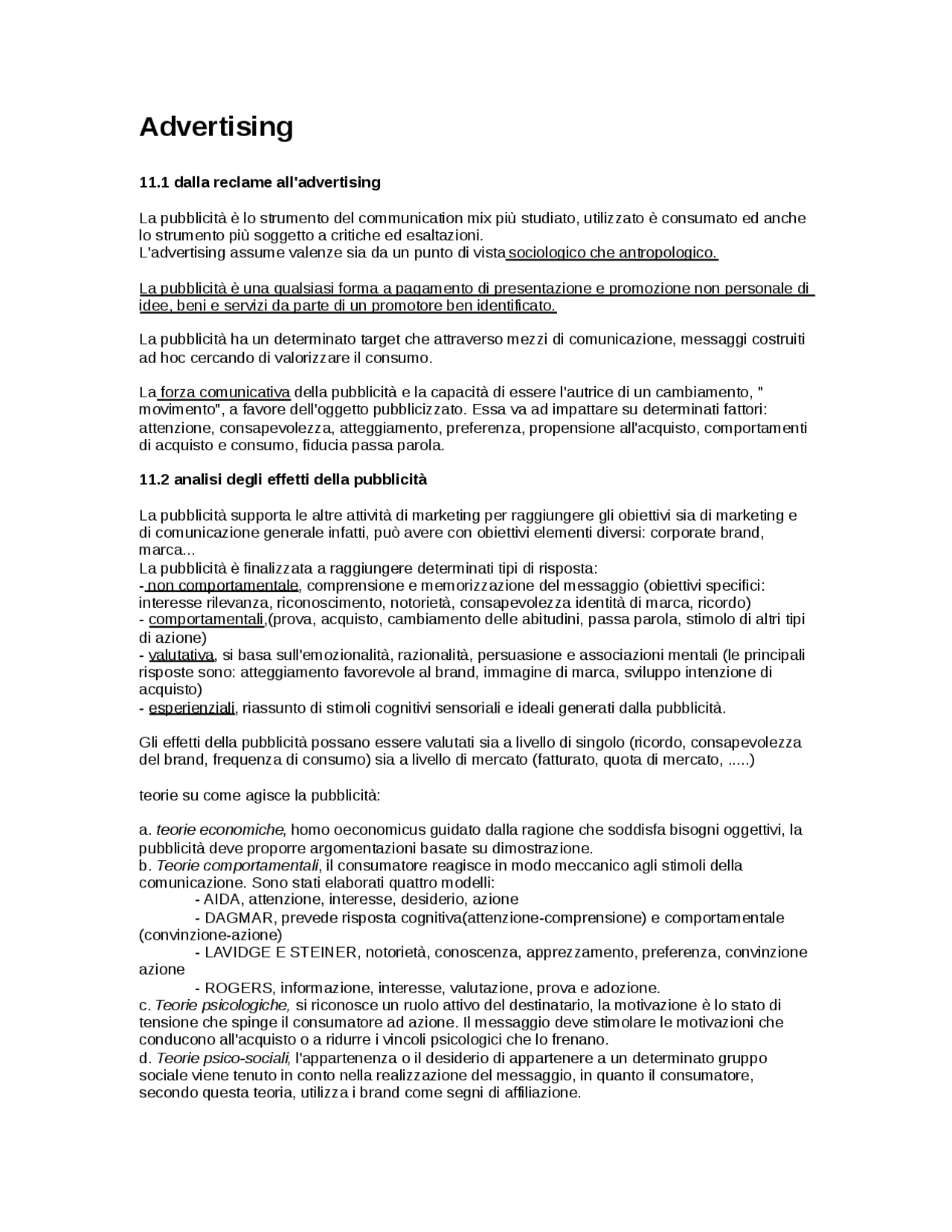 Riassunto Impresa E Comunicazione Apogeo Capitolo 11 Docsity