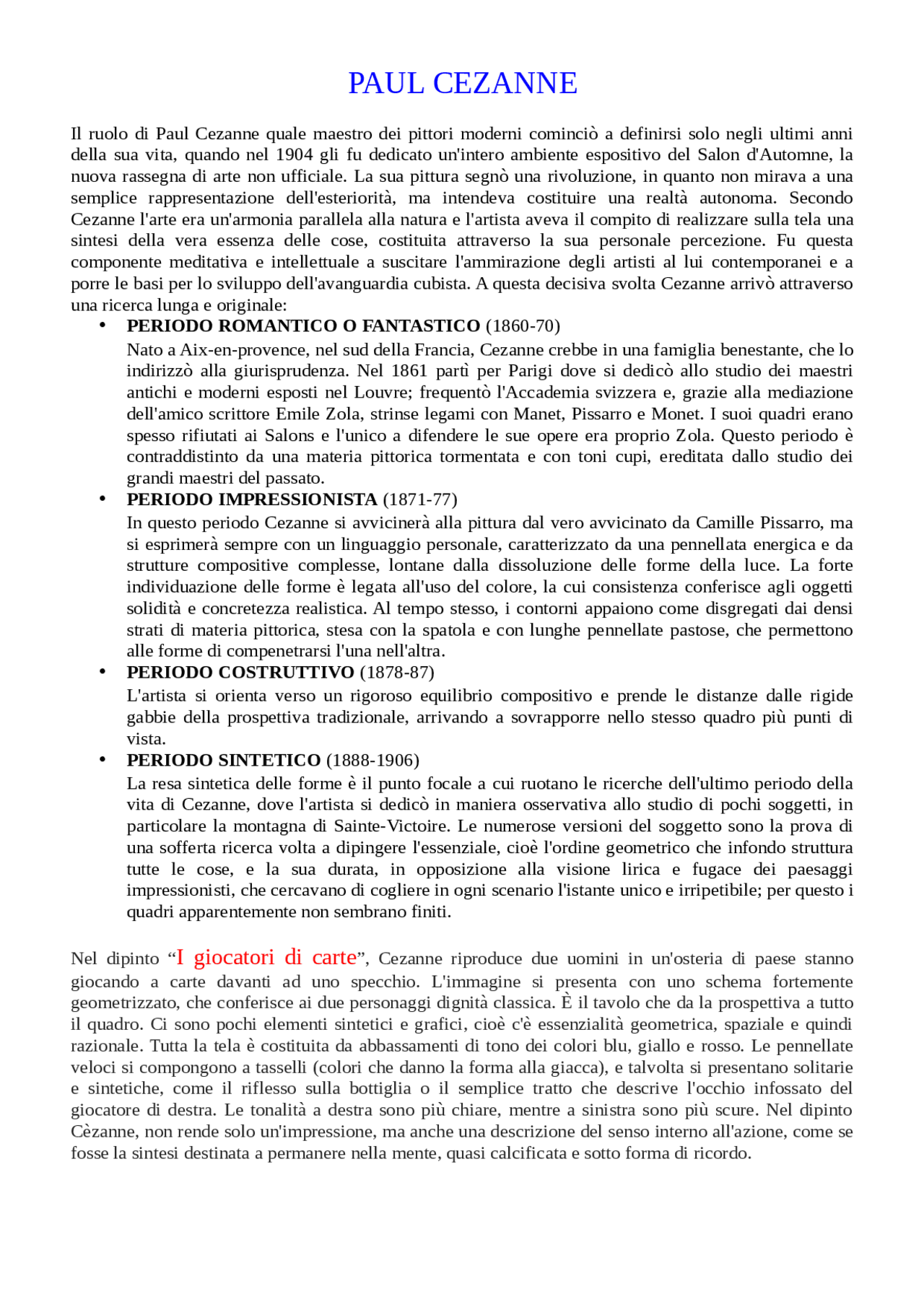 Appunti Su Picasso Appunti Di Educazione Artistica Docsity