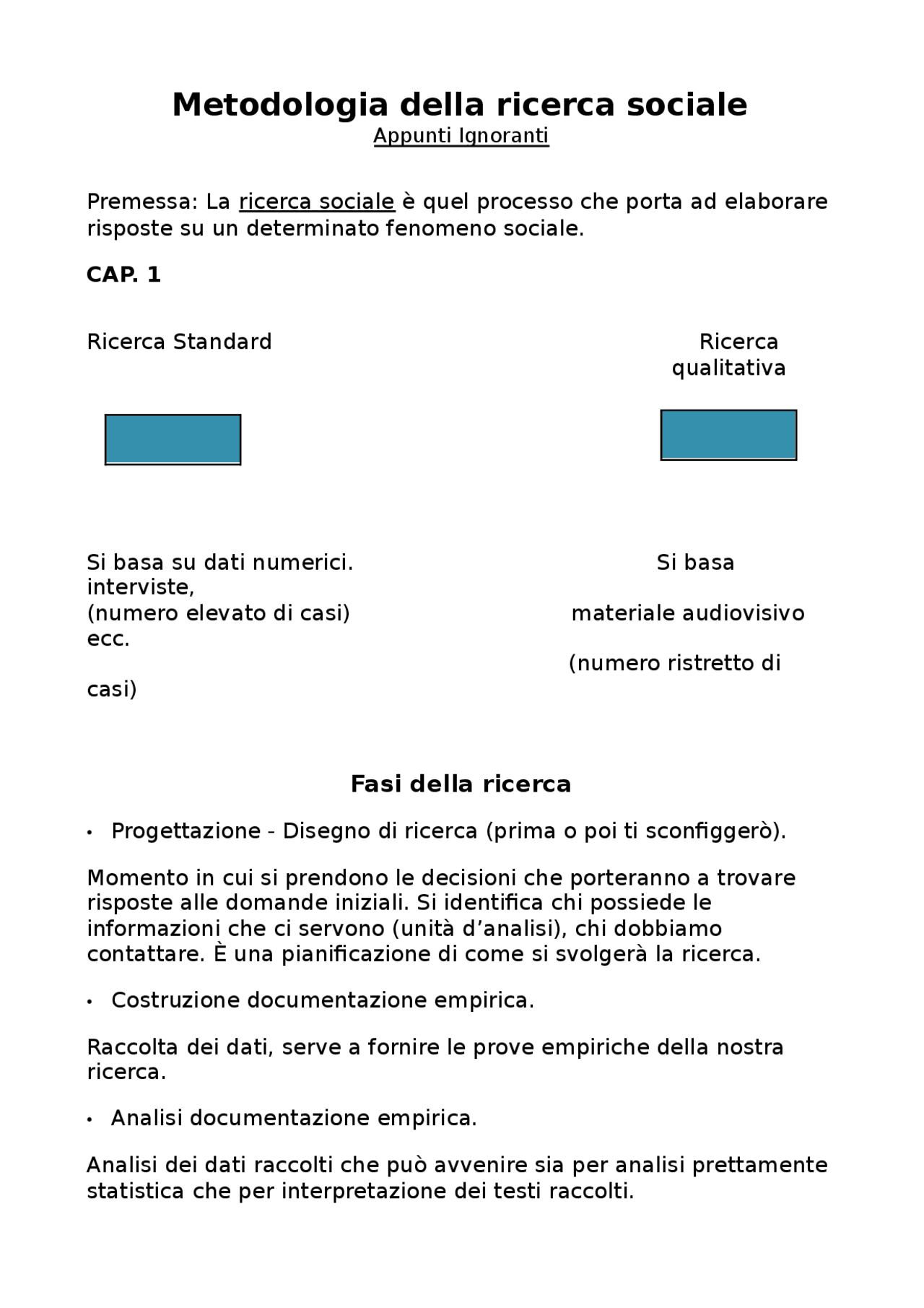 Metodologia Della Ricerca Sociale Amaturo Docsity