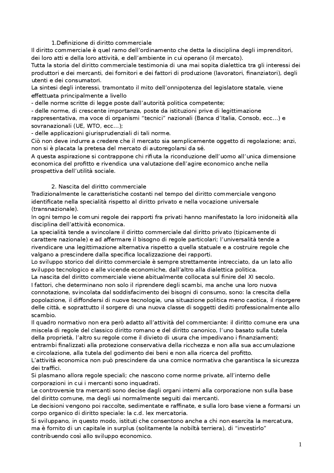 Diritto Commerciale Presti Rescigno Docsity