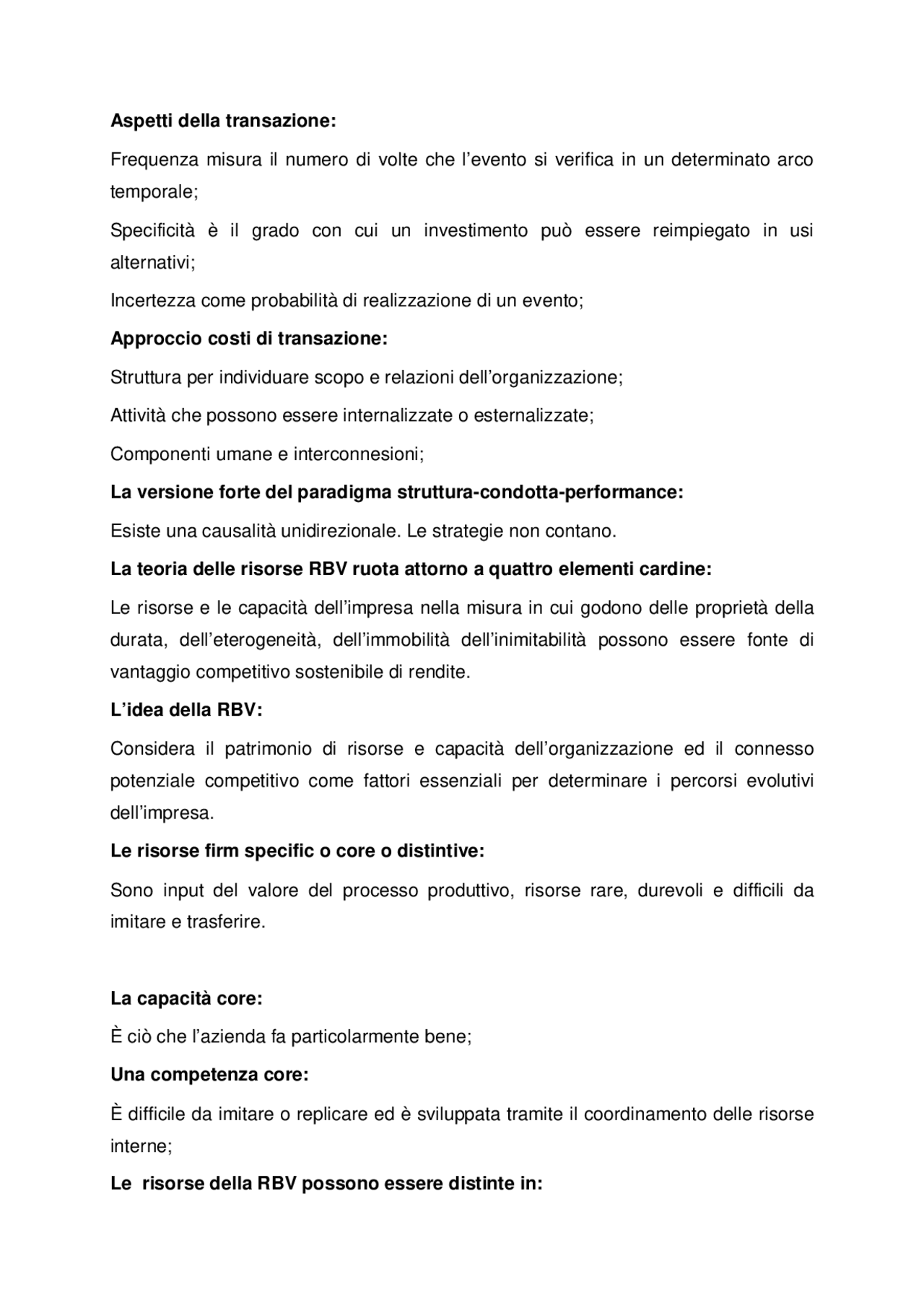 Domande Esame Management Barile Sancetta Uniroma1 Prove Desame