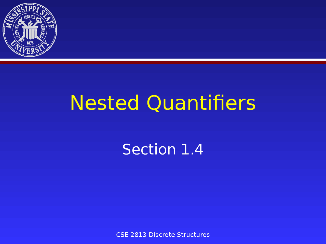Universal Quantifiers Usually Take Implications - Lecture Slides | CSE 2813 - Docsity