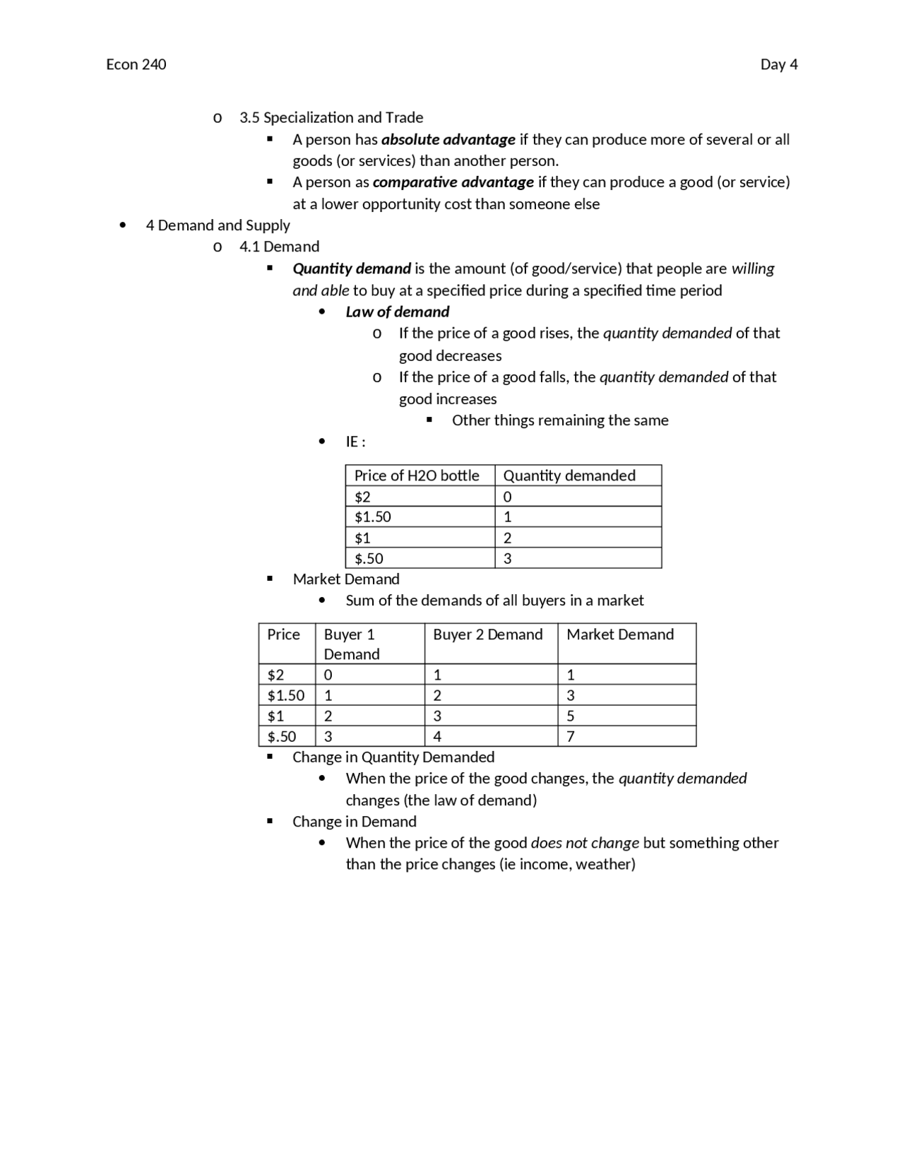 Notes for Specialization and Trade - Introduction to Microeconomics ...