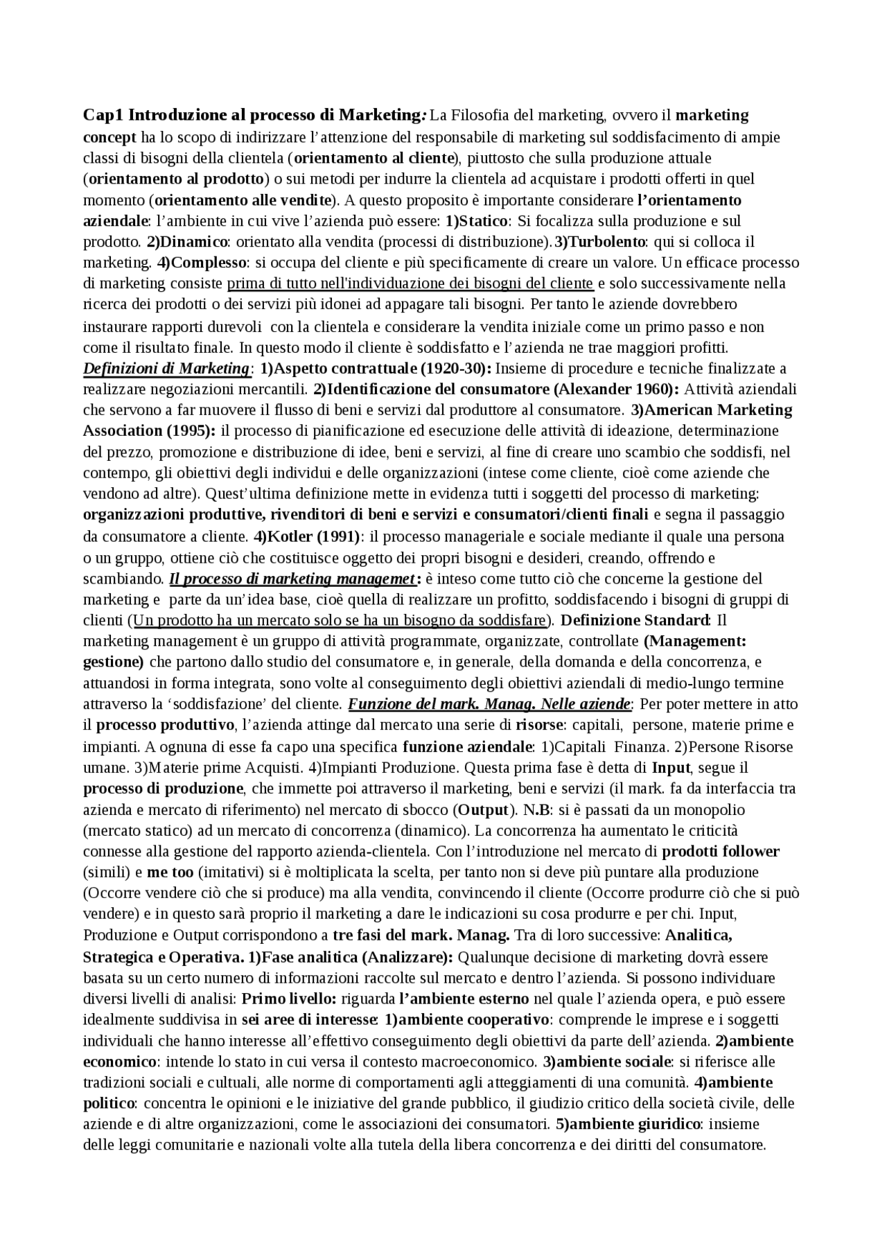 Riassunti Marketing Integrati A Slide Docsity