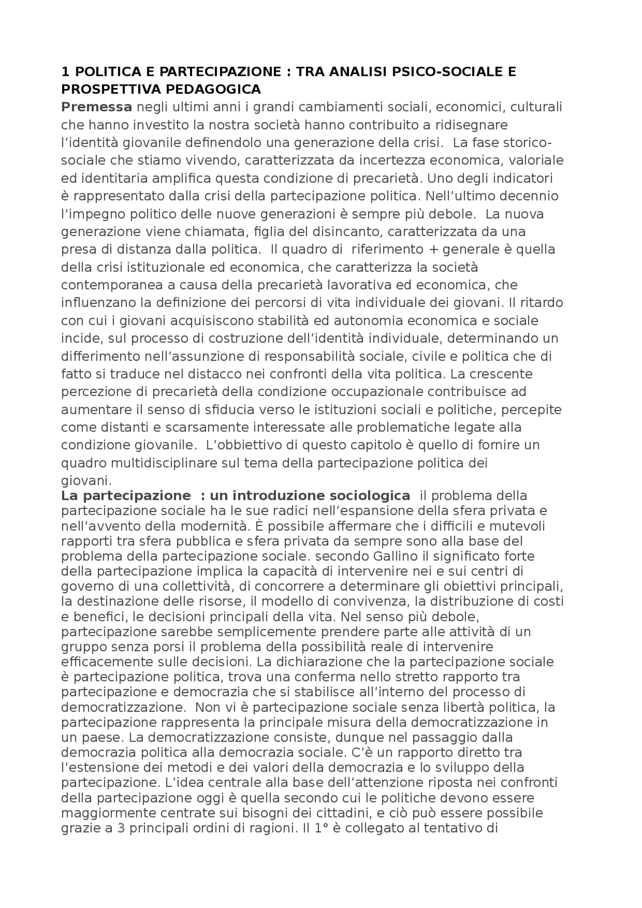 Educare I Giovani Alla Responsabilita Docsity