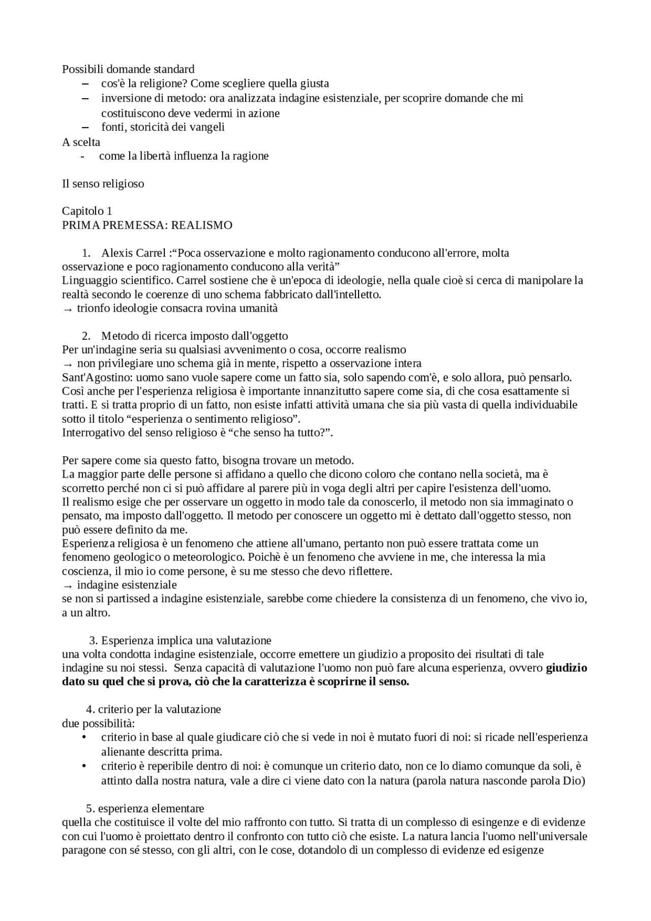 Teologia I Alberto Appunti Di Teologia Docsity