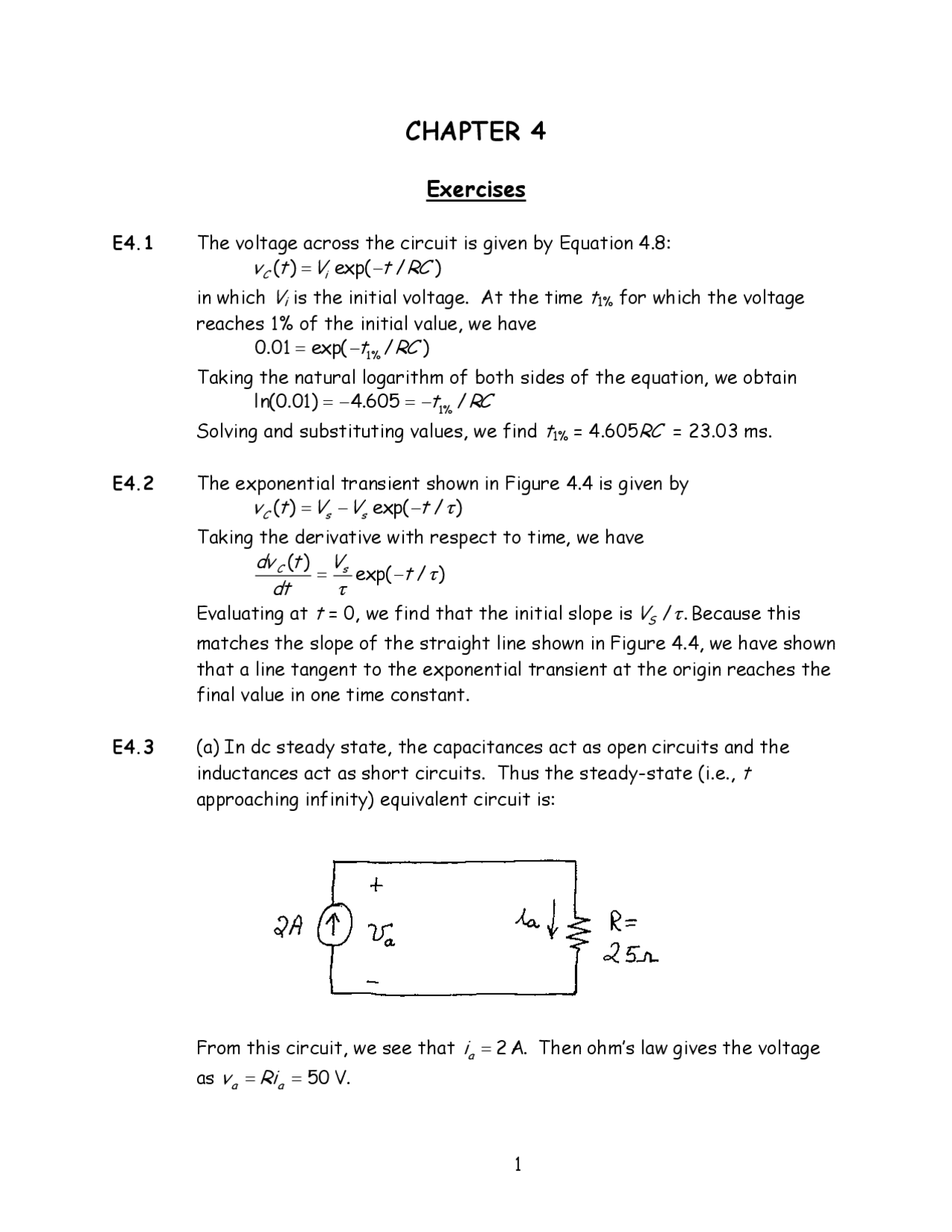 Solved Questions For Introduction To Electrical Engineering Ece 204
