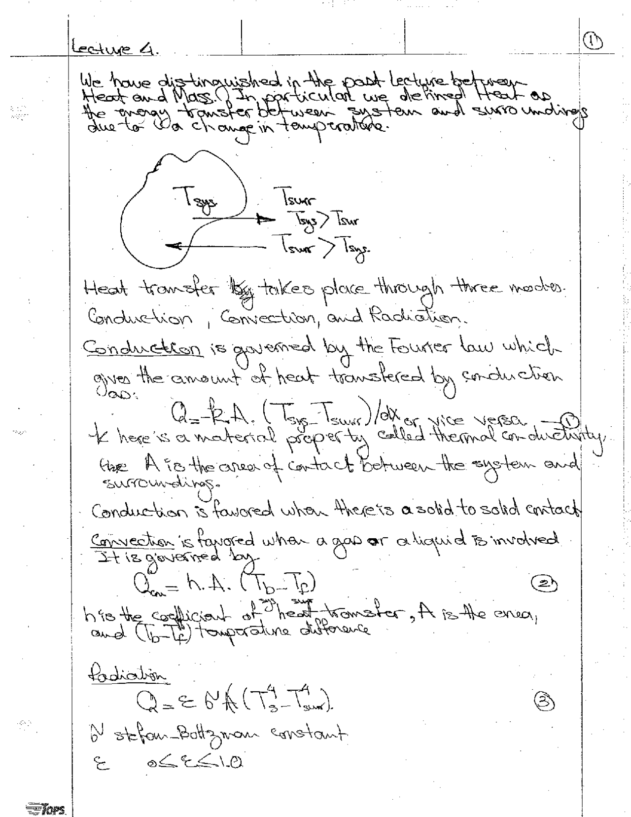 Work And Heat Introduction To Thermodynamics Handout Engr 210