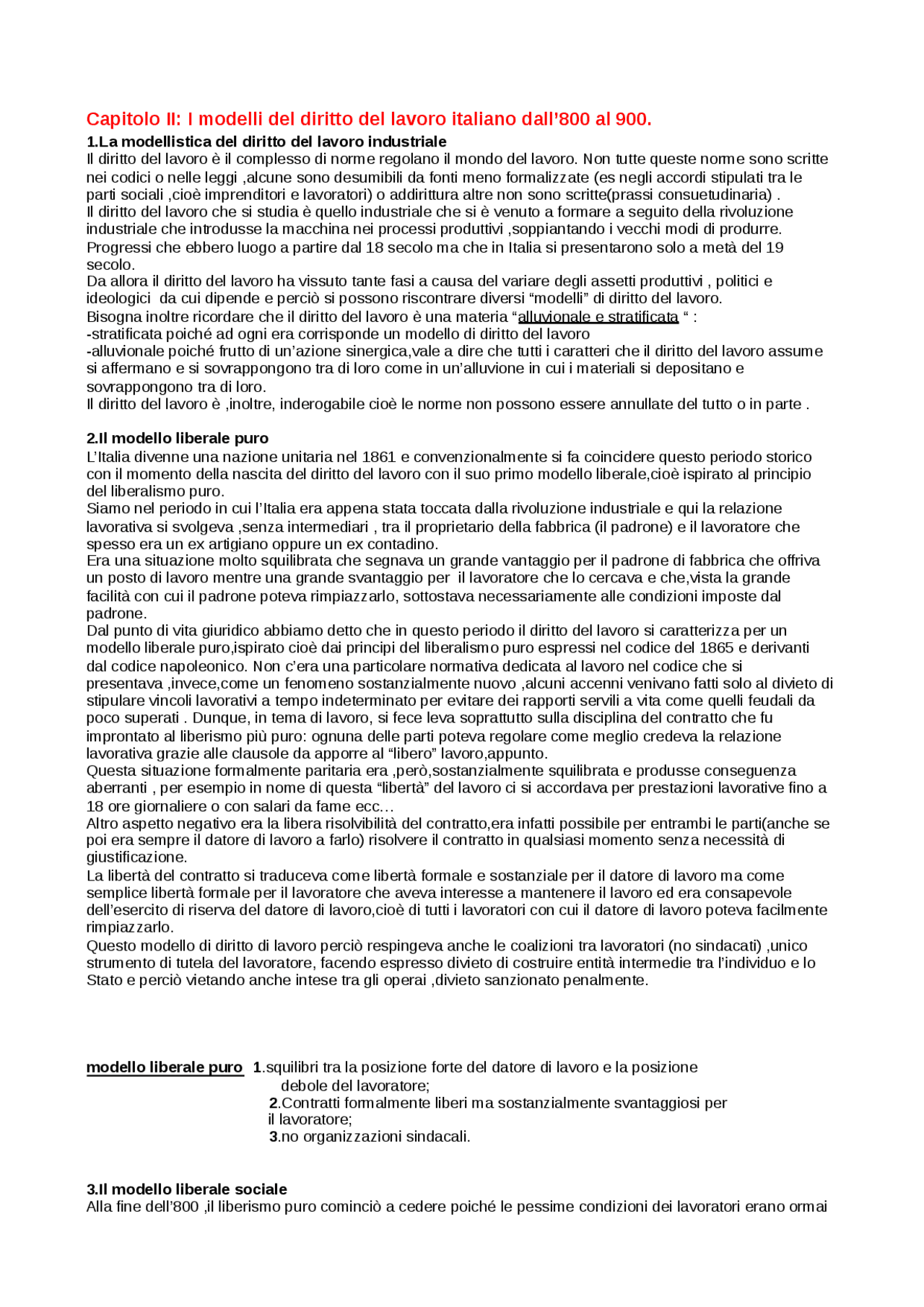 Schemi Di Diritto Sindacale Docsity