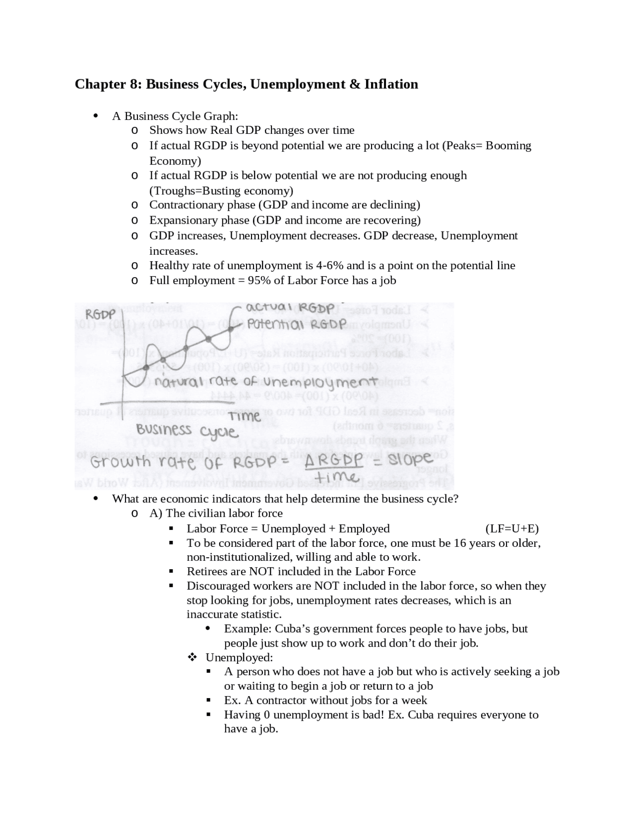 Understanding Economic Indicators & Unemployment Types: Business Cycles ...
