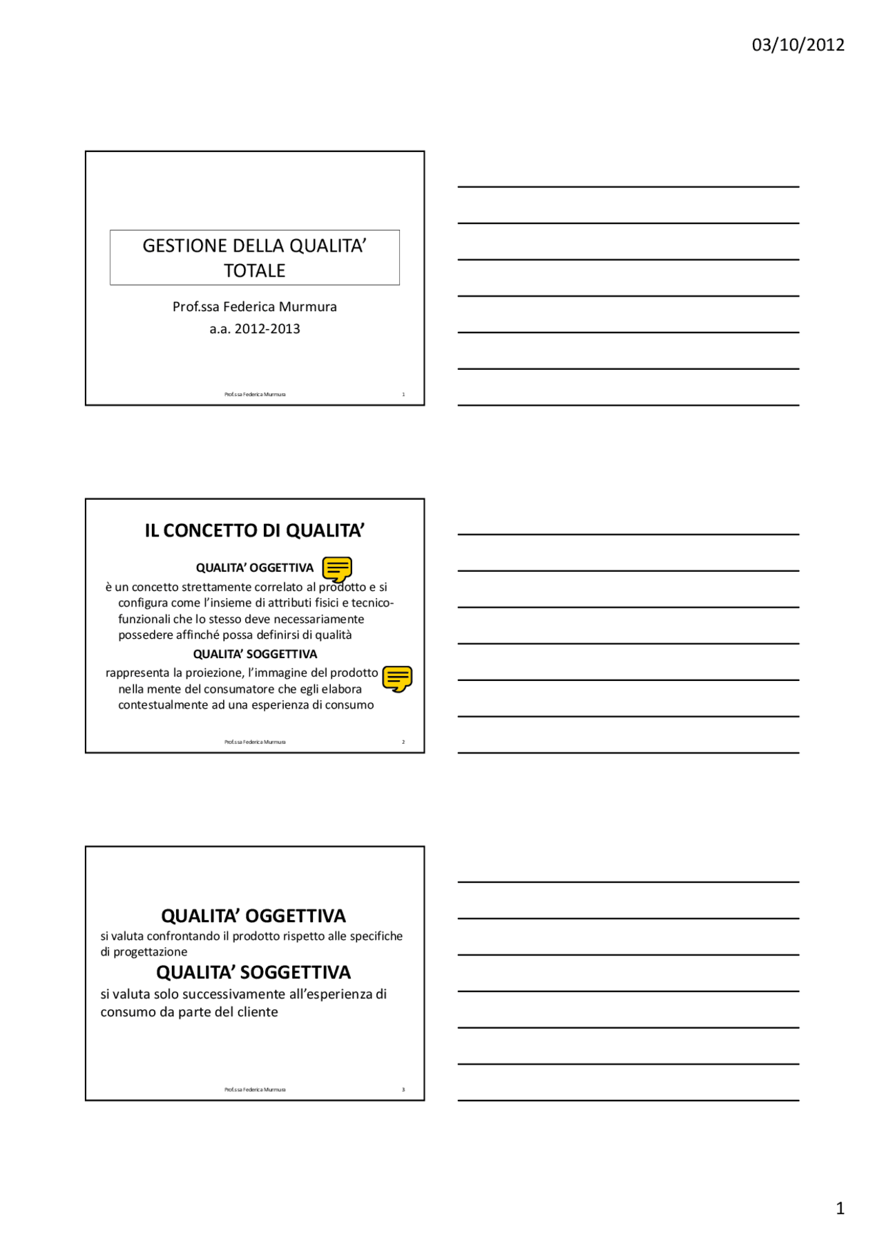 Gestione Della Qualita Docsity
