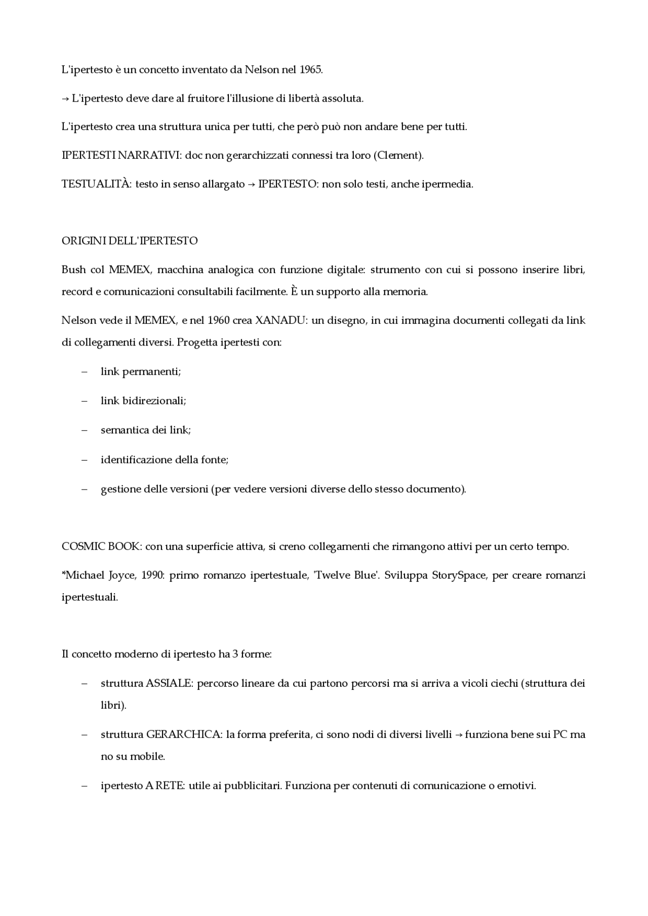 Appunti Editoria Multimediale Tissoni Docsity