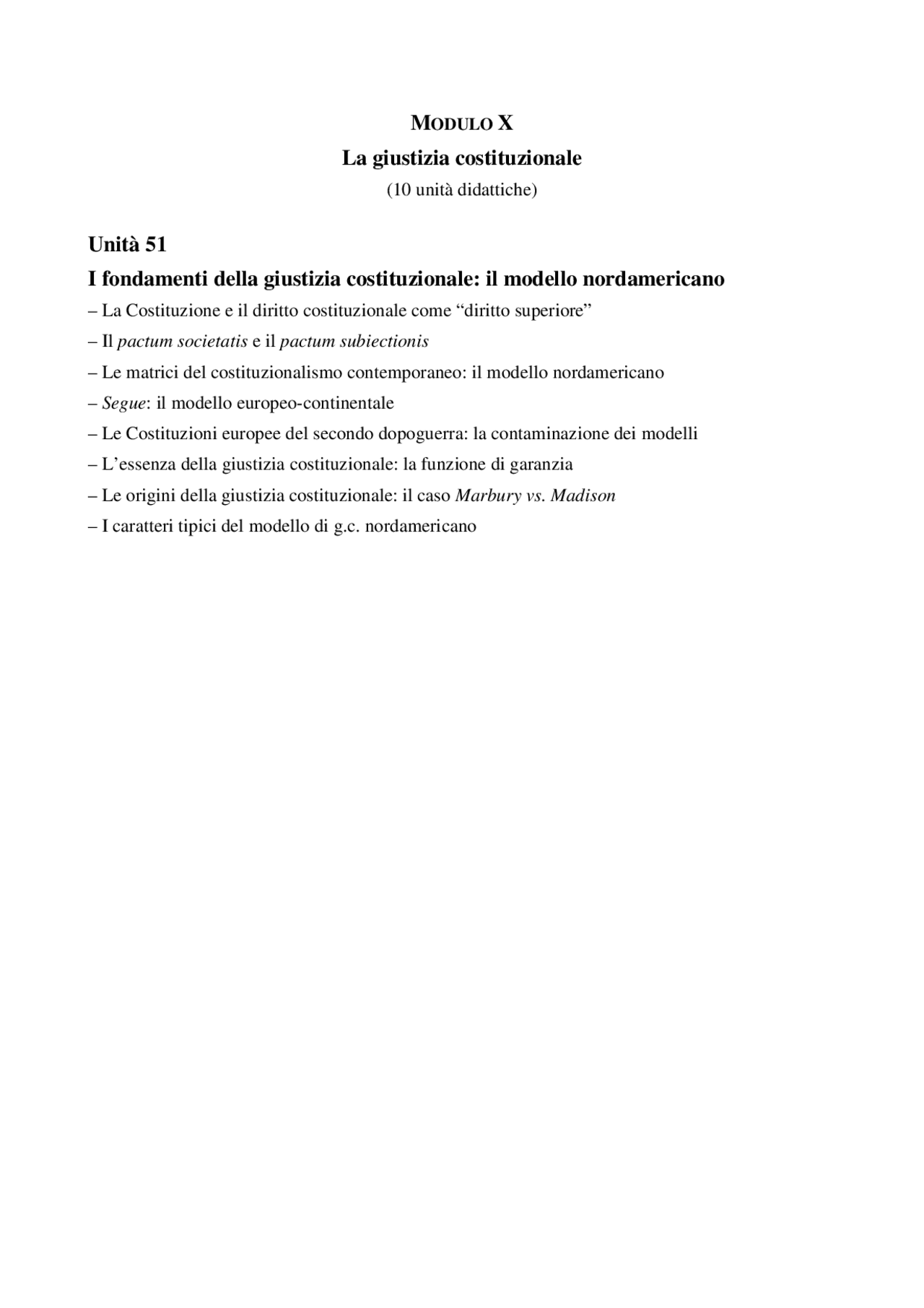 Slide Diritto Pubblico Modulo X 1 Docsity