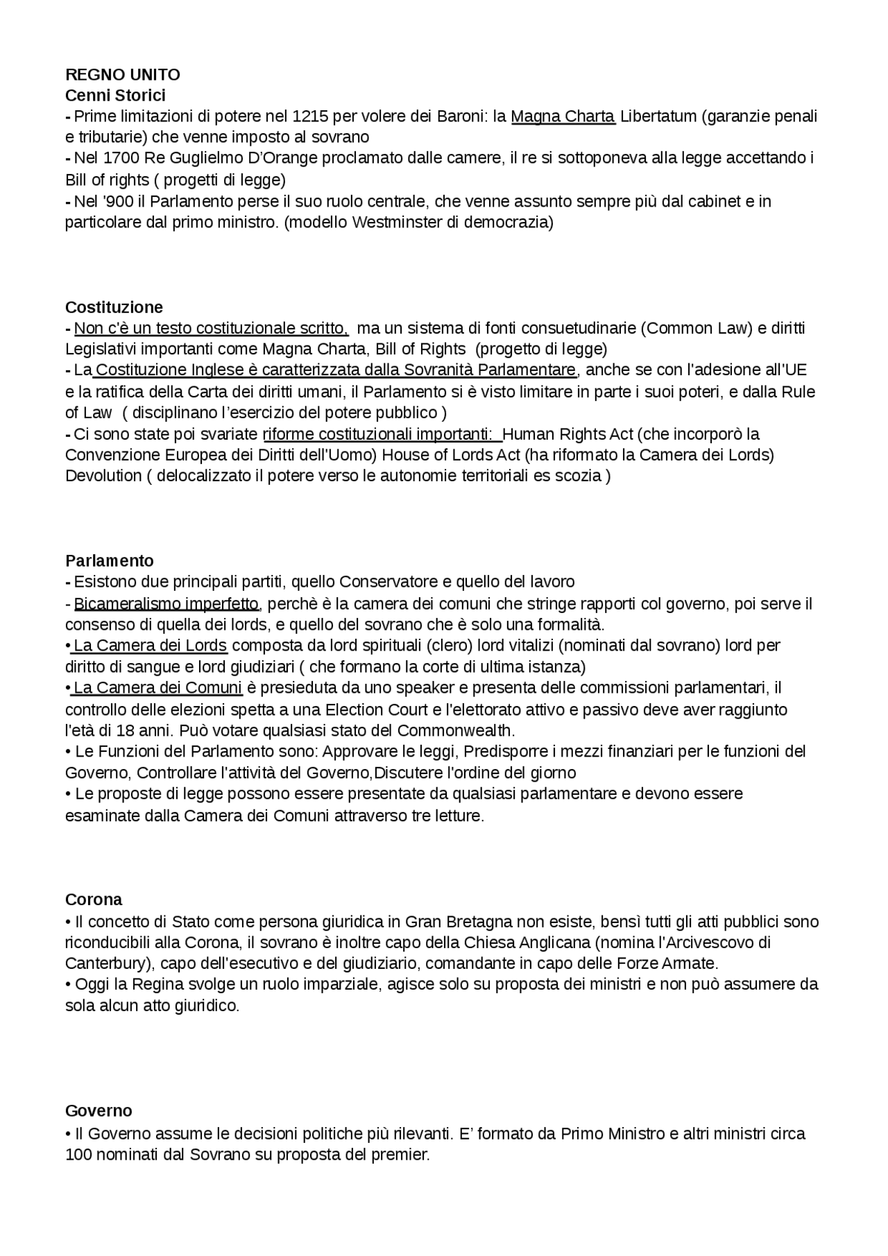 Costituzioni Comparate Nel Diritto Europeo Docsity