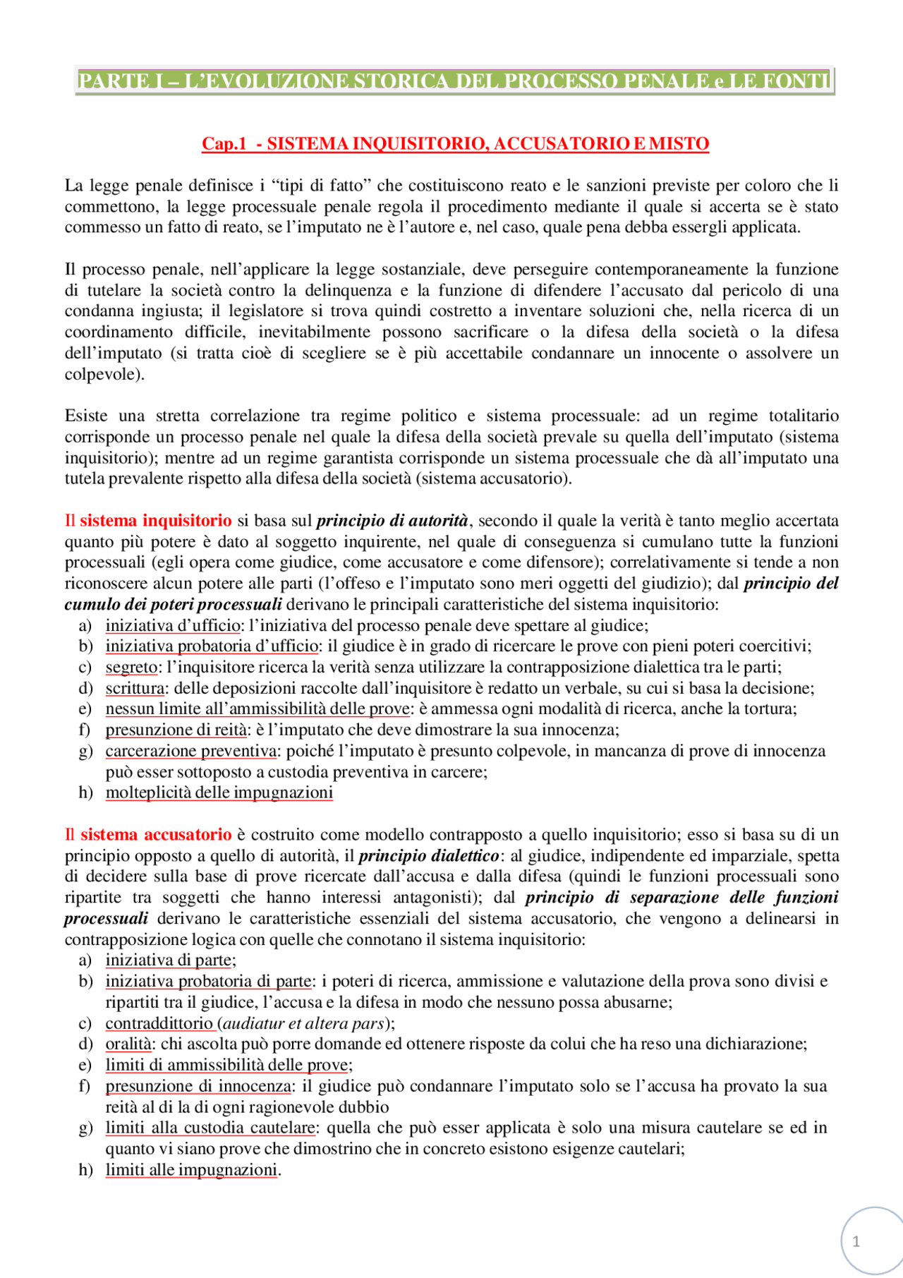 Riassunto Di Procedura Penale Tonini Docsity