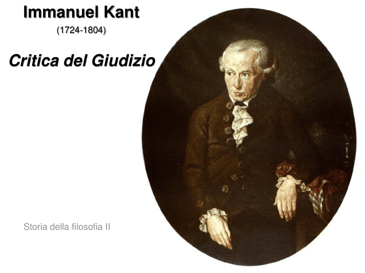 Schema Kant critica del giudizio - Docsity