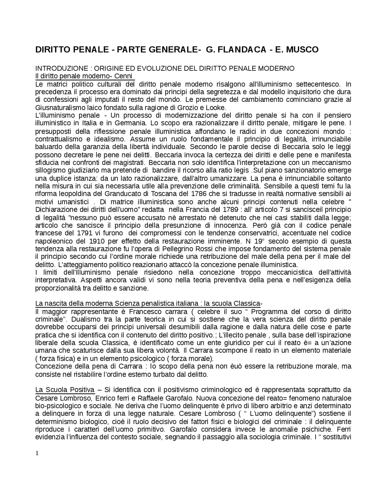 Schemi Di Diritto Penale Parte Generale Docsity