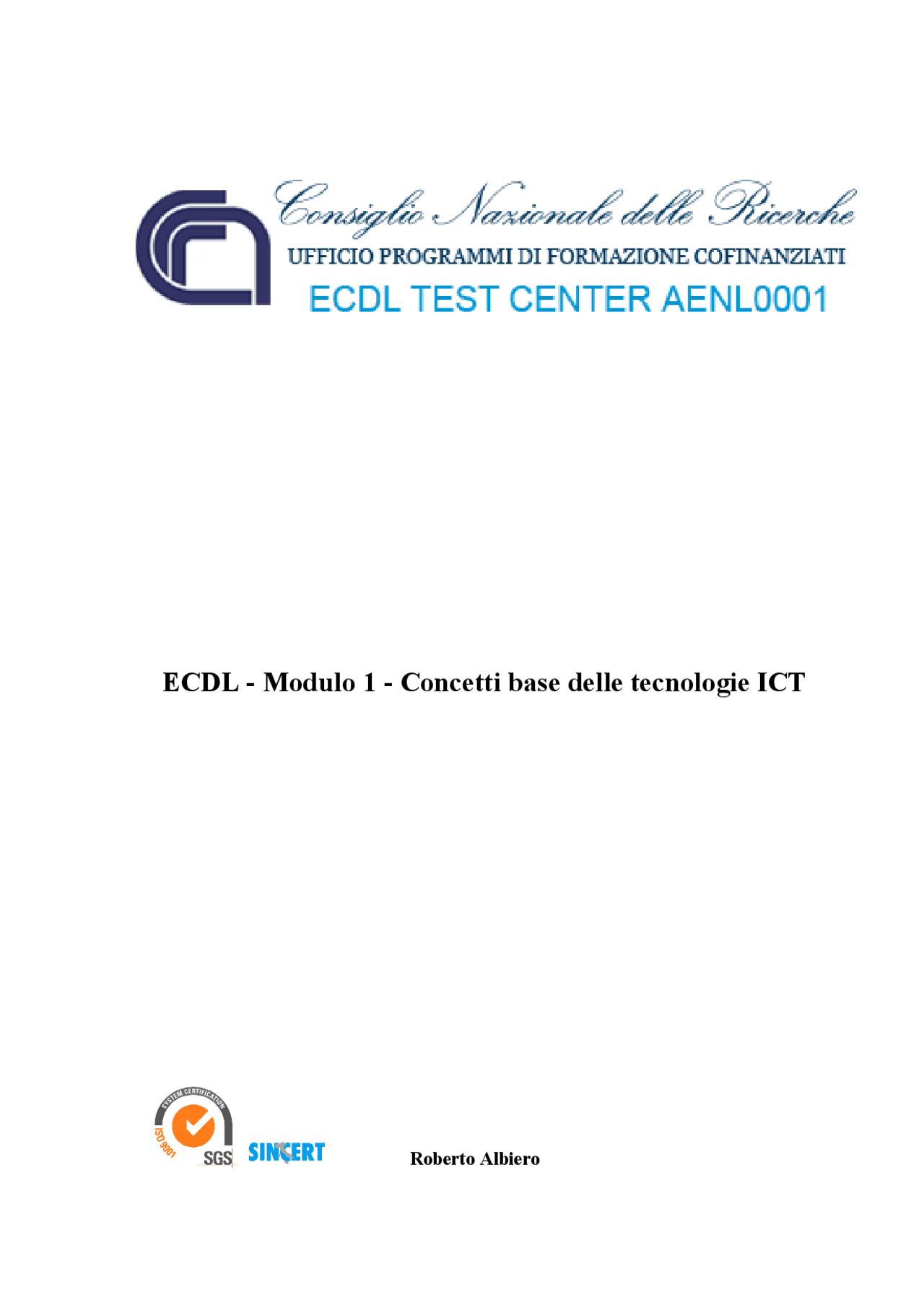 Modulo 1 Concetti Base Delle Tecnologie Ict1 Docsity