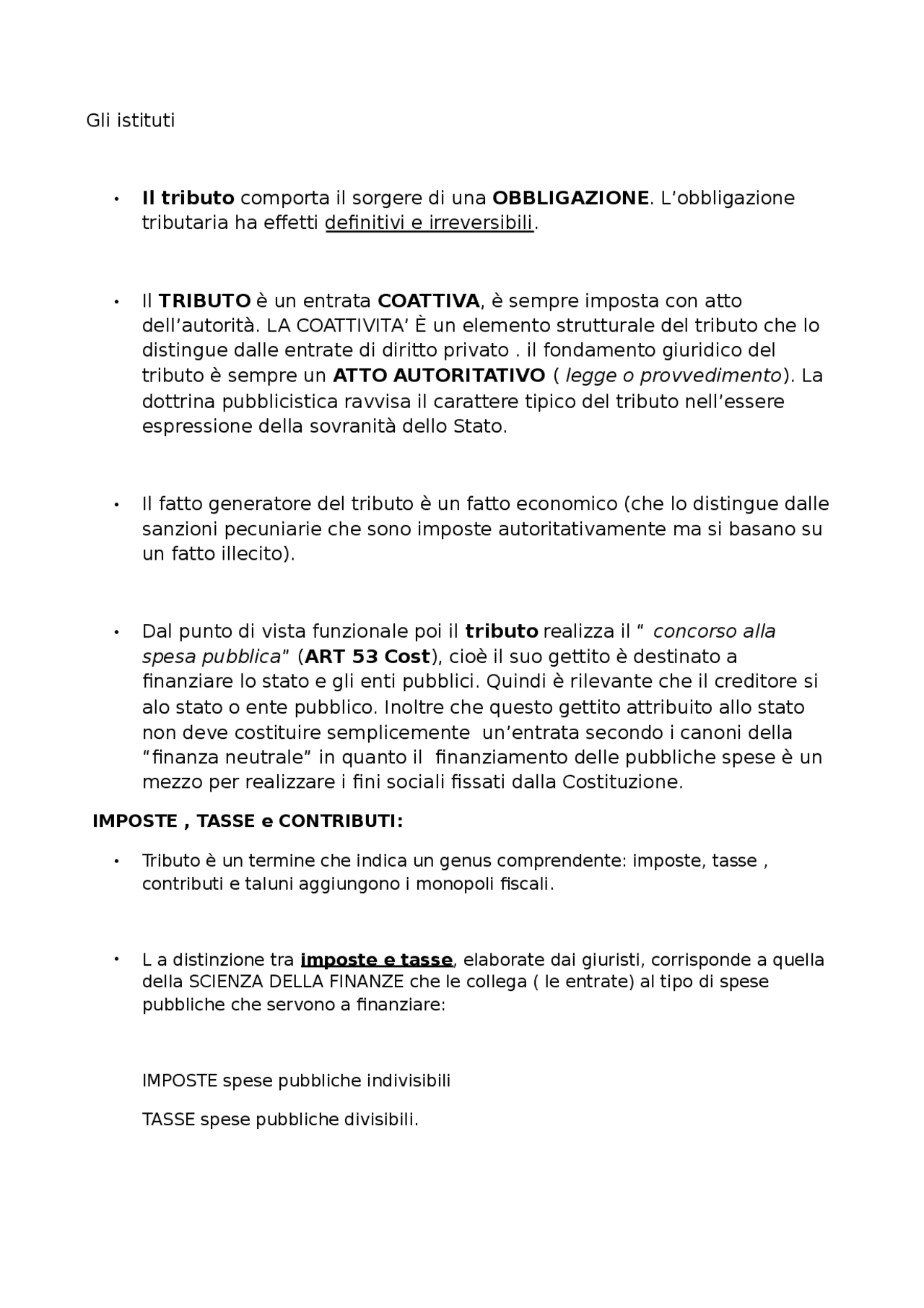 Schemi Di Diritto Tributario Docsity