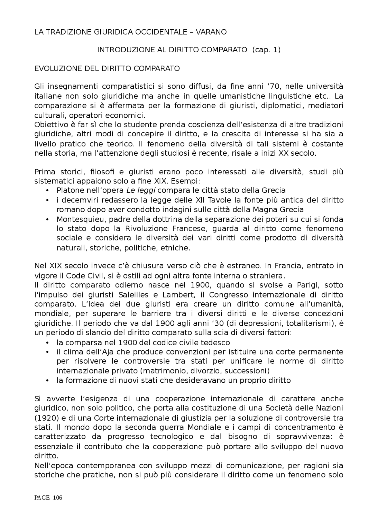 Riassunto Di Diritto Comparato Docsity