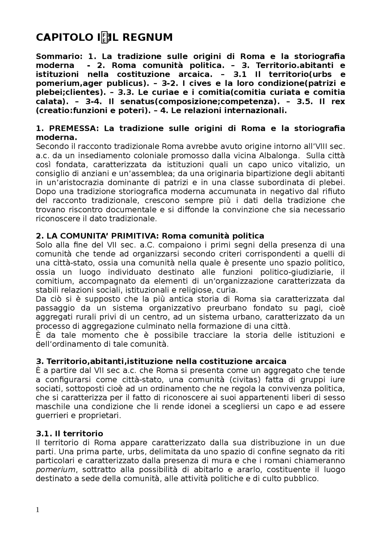 Schema Diritto romano - Docsity
