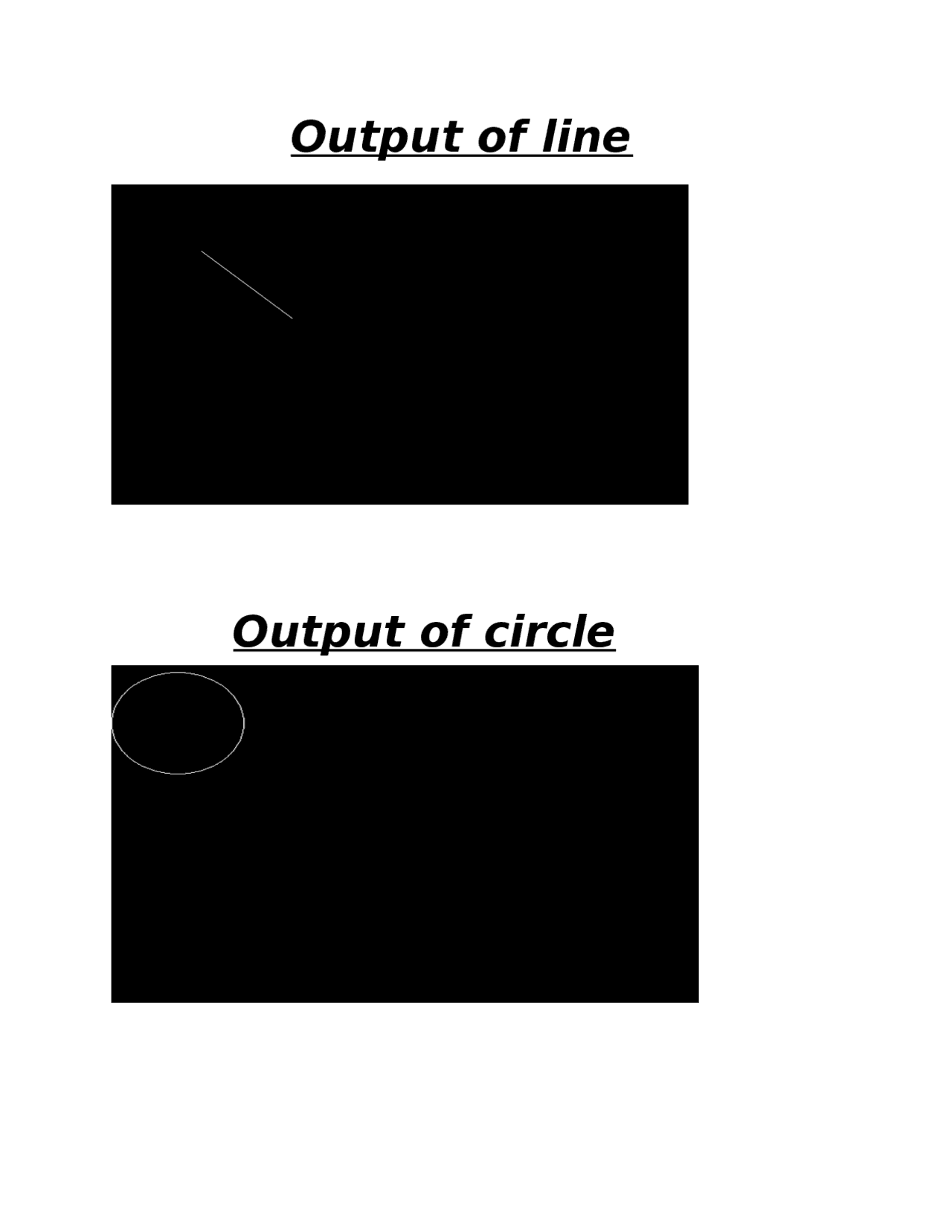 Computer graphics lab outputs - Docsity