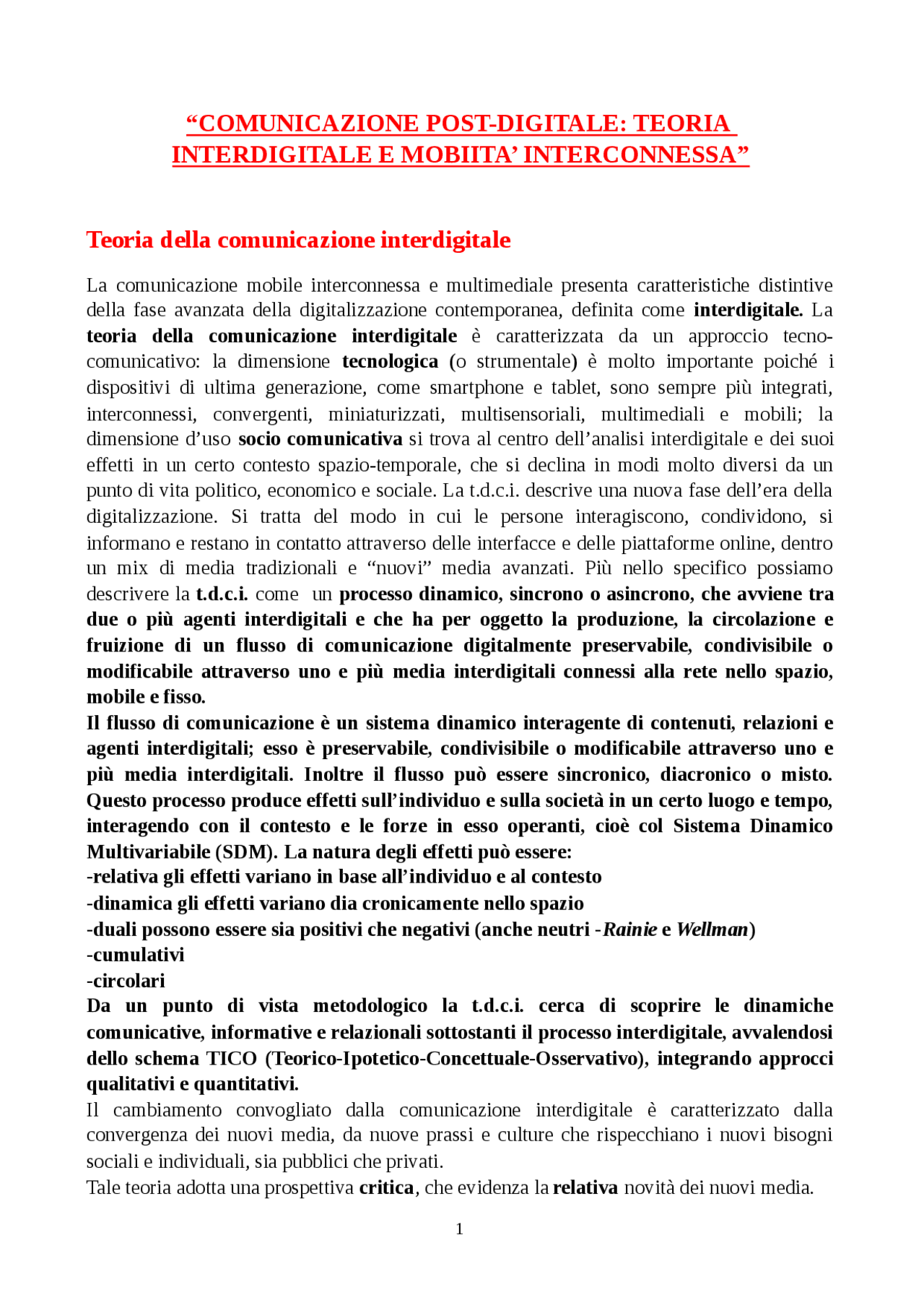Riassunto Fonti In Rete Docsity