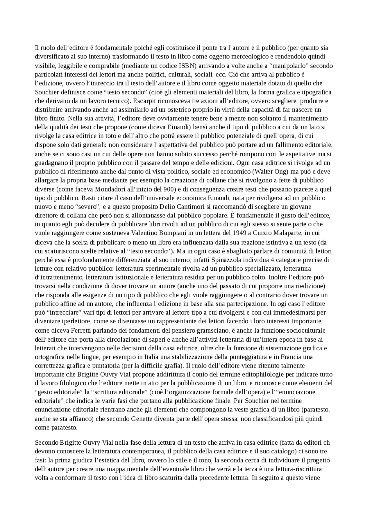 Riassunto Le Diverse Pagine Cadioli Docsity