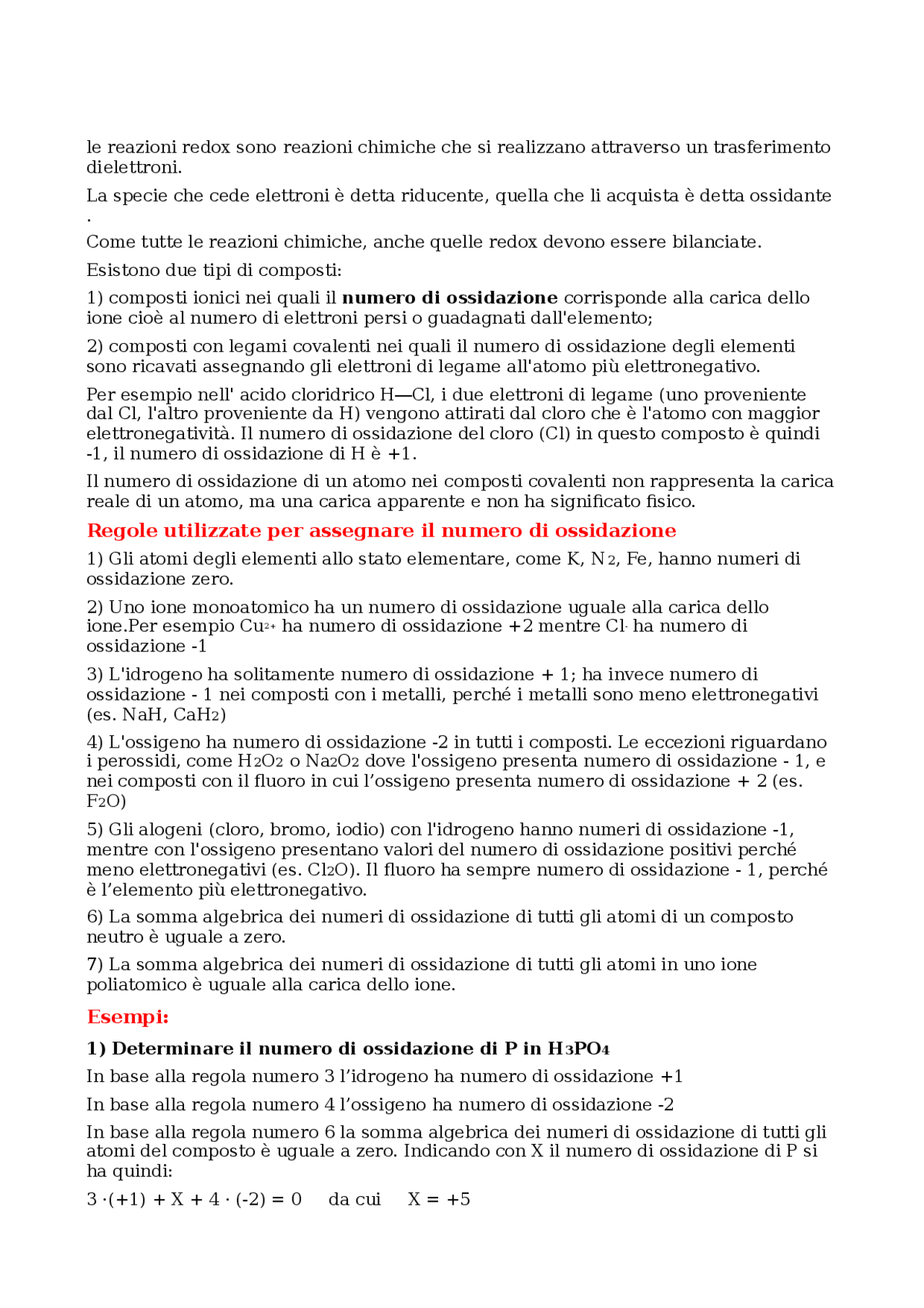 Le Reazioni Redox Docsity