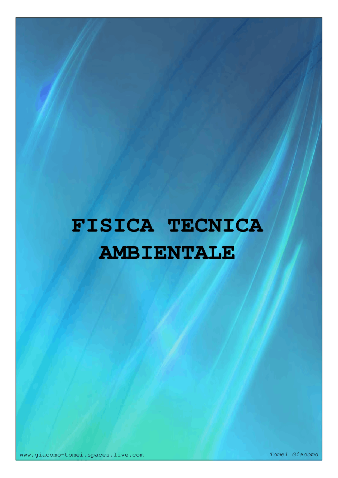 Ingegneria Edile Giako Fisica Tecnica Ambientale Docsity