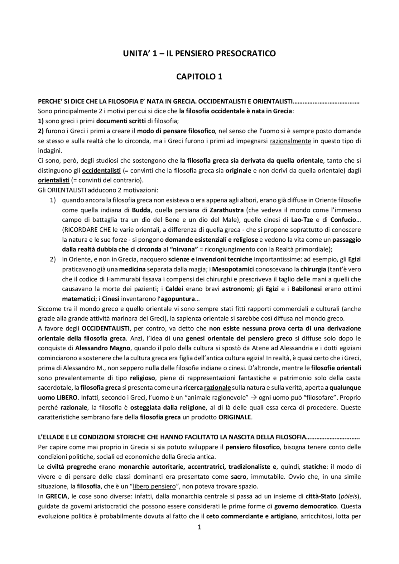 Appunti di filosofia su Presofisti, Sofisti, Socrate, Platone | Appunti di Filosofia | Docsity