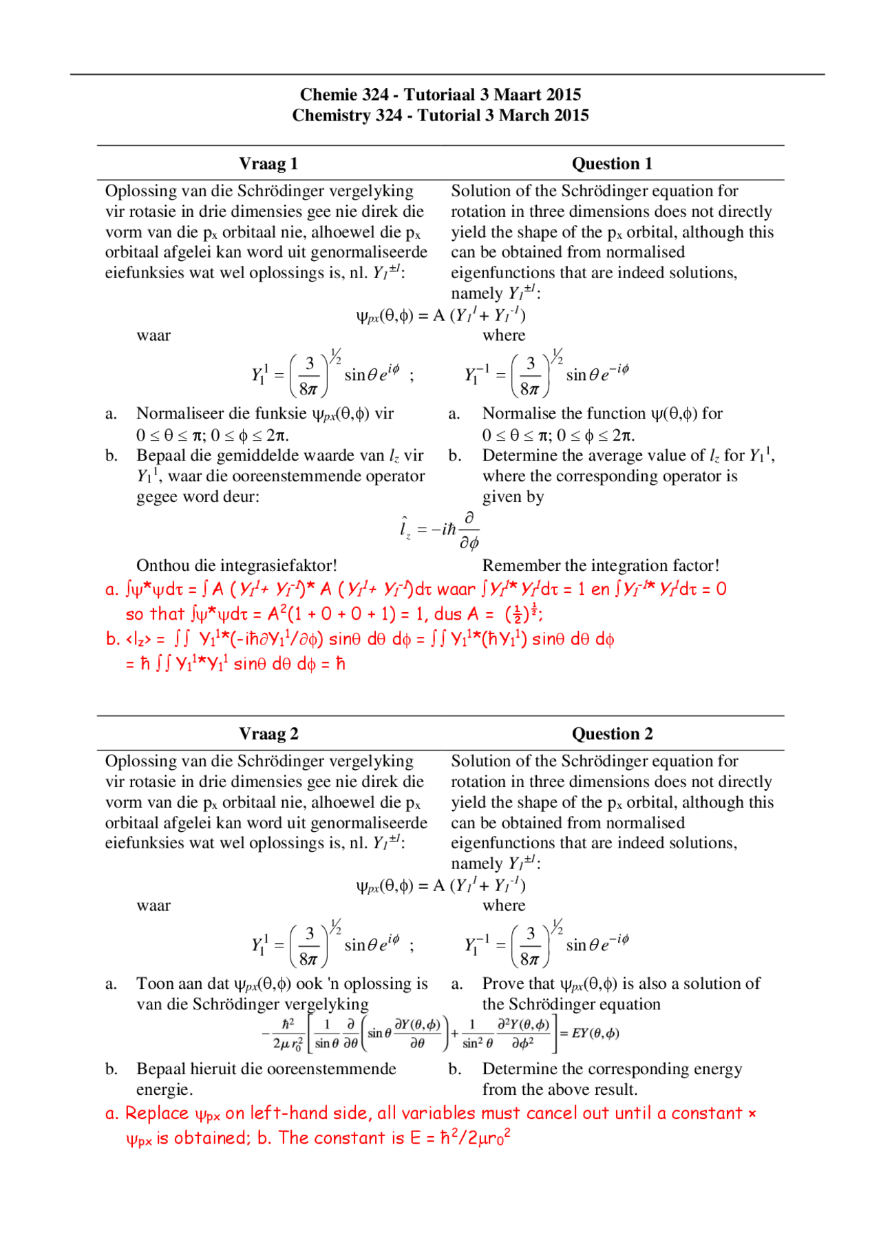 Tutorial With Answers Docsity