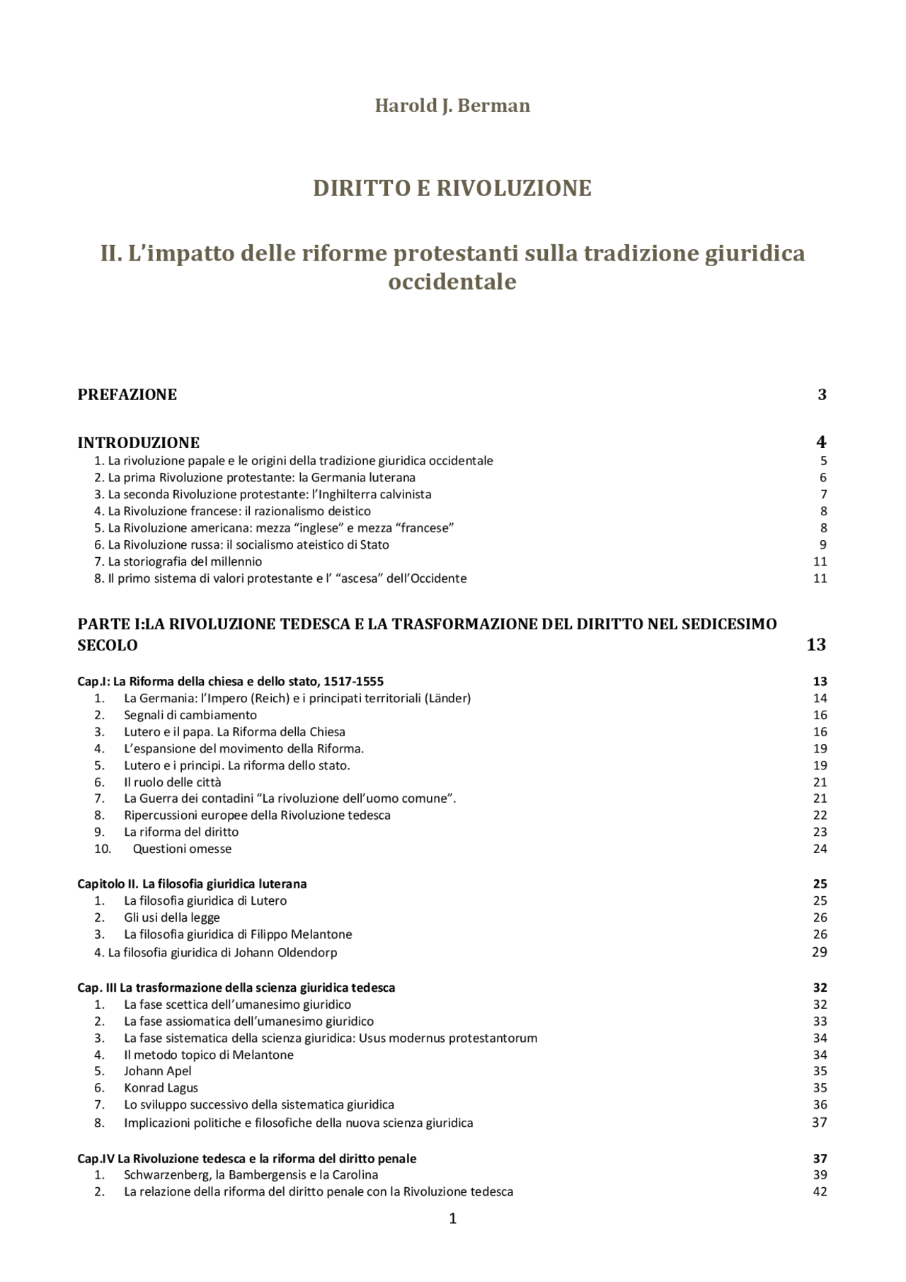 Riassunto Berman Diritto E Rivoluzione Docsity
