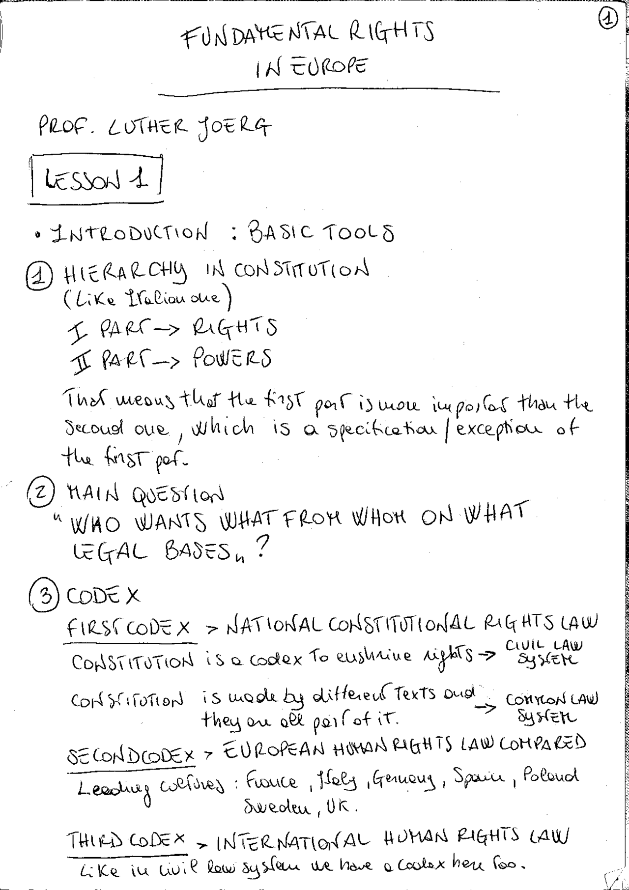 Fundamental rights notes - Docsity