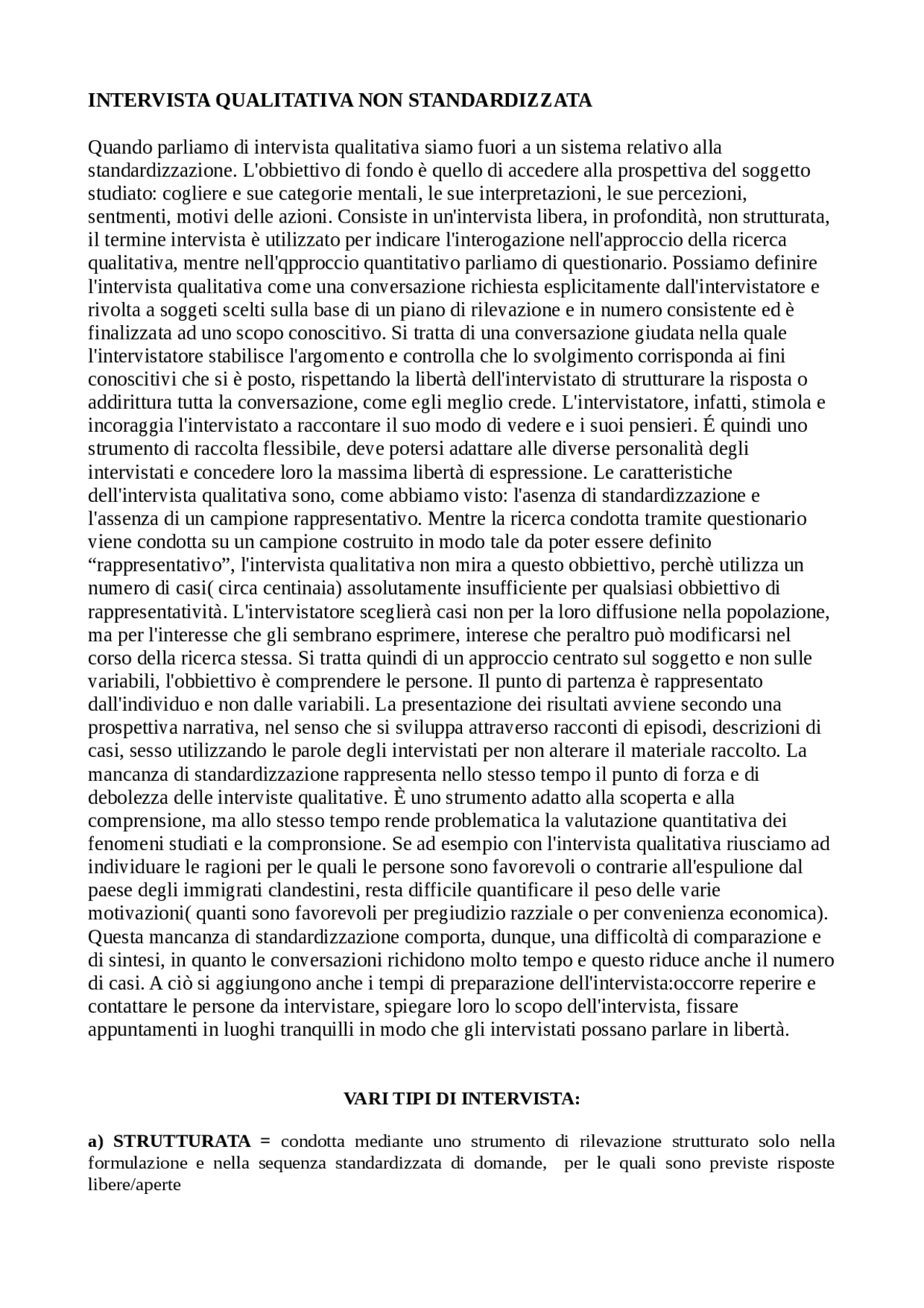Intervista Qualitativa Docsity
