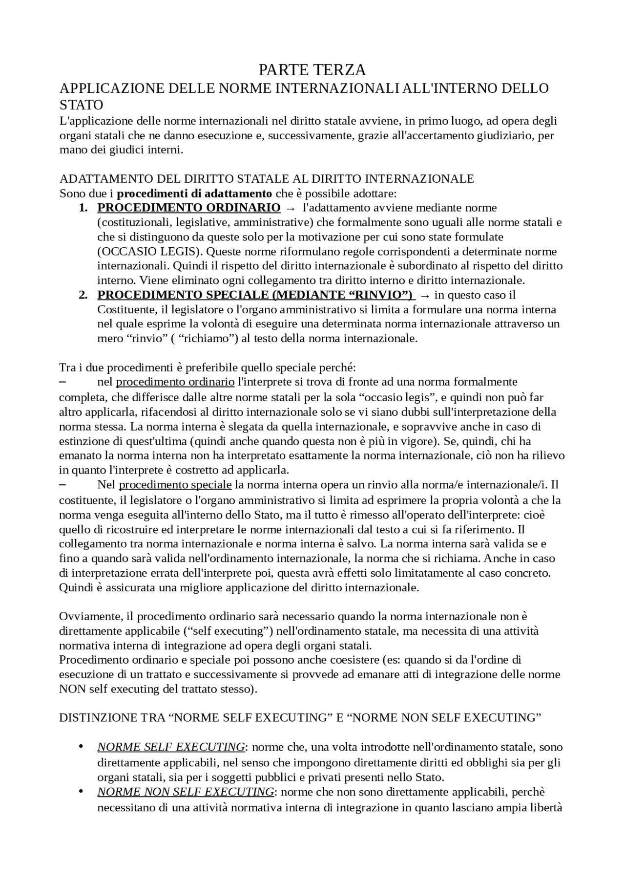 Riassunto Parte 3 Conforti Docsity