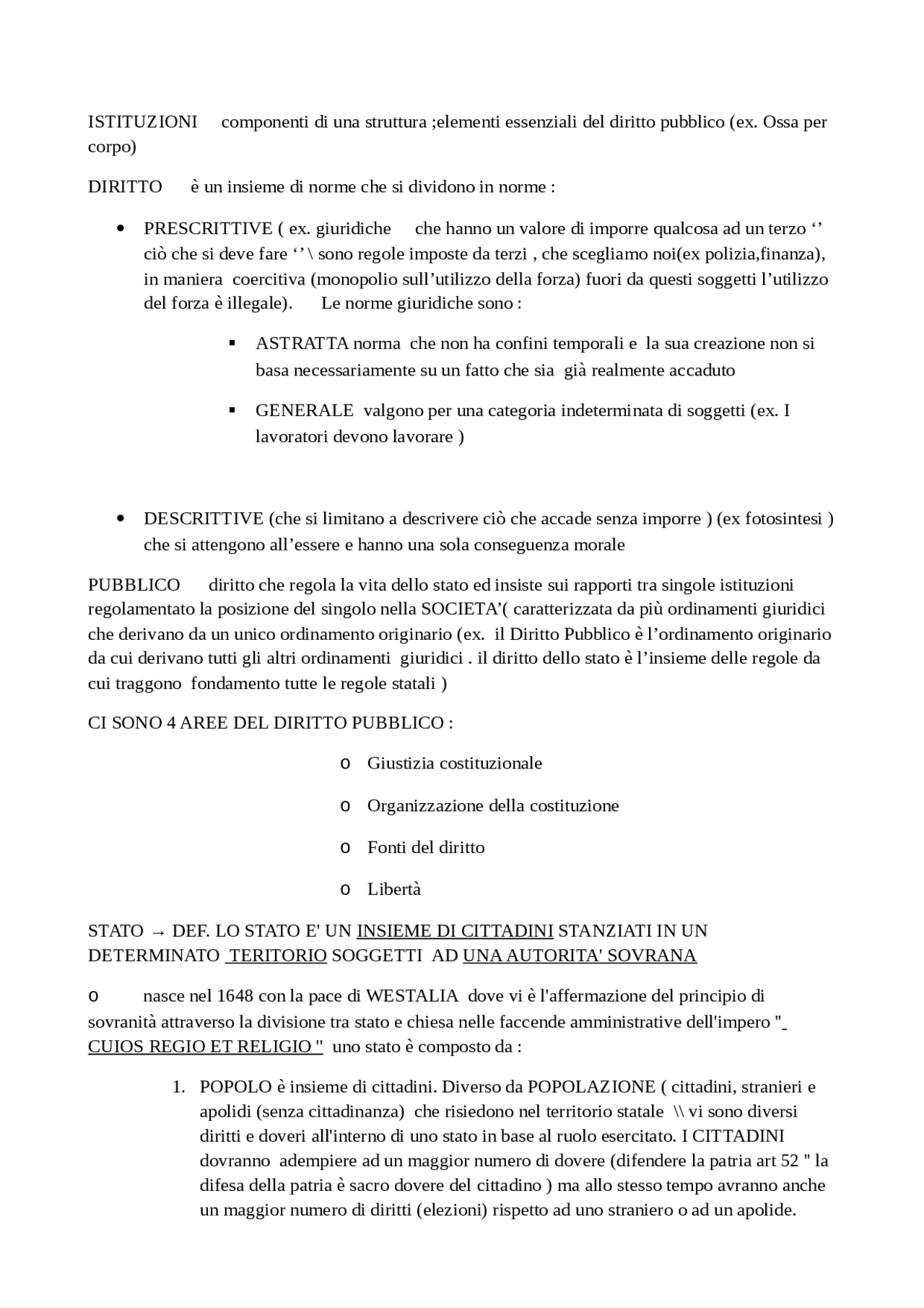 Riassunto Di Diritto Pubblico Docsity