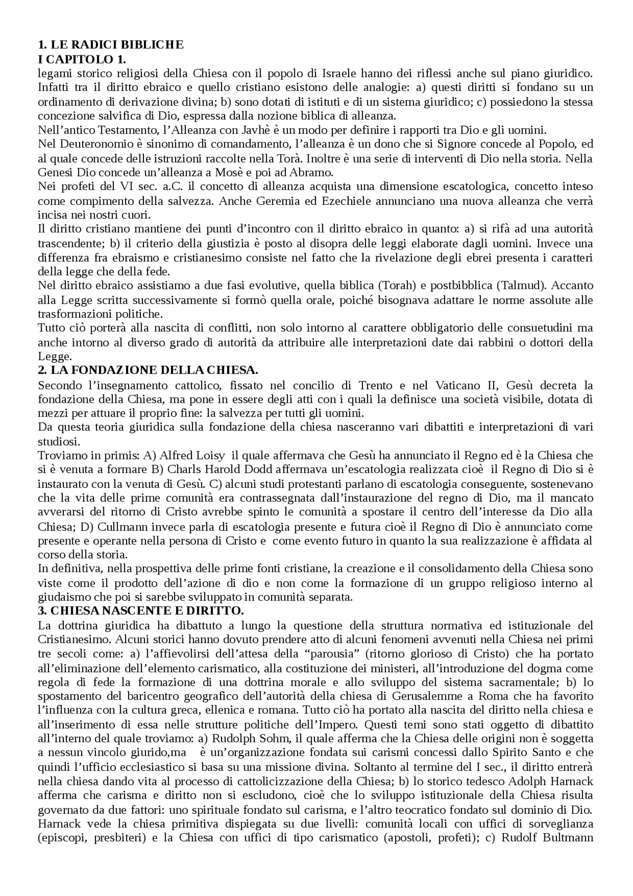 Riassunti Di Storia Del Diritto Canonico Fantappie Docsity