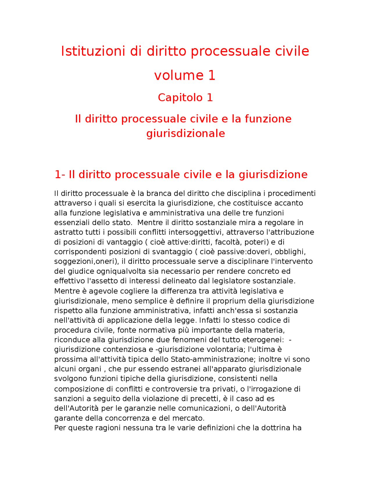 Procedura Civile Docsity