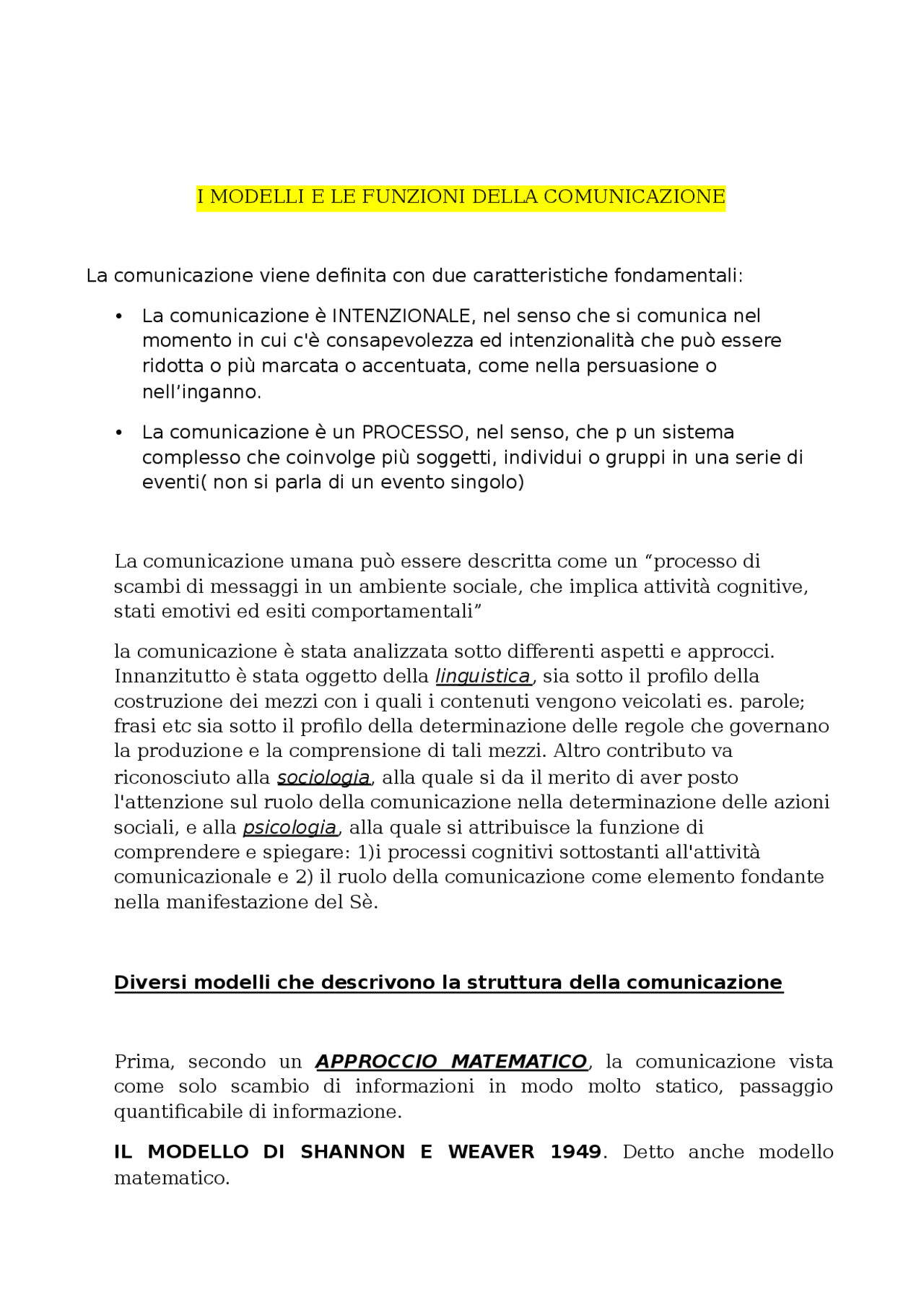 Comunicazione E Persuasione Docsity