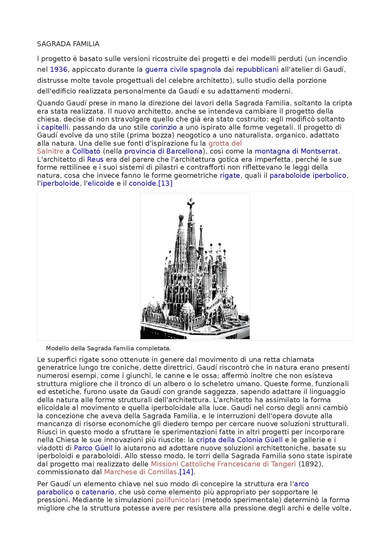 Sagrada Familia Docsity