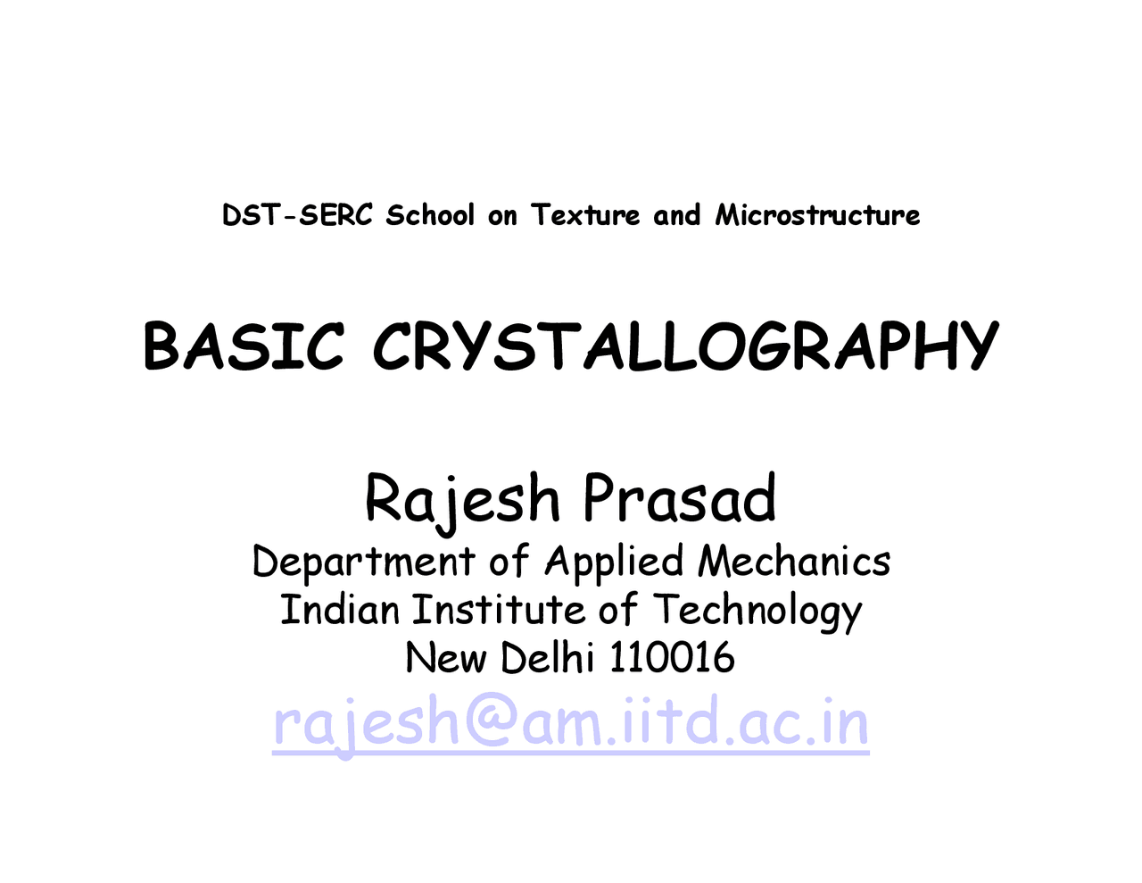 Basic Crystallography Lecture Notes Physics Docsity