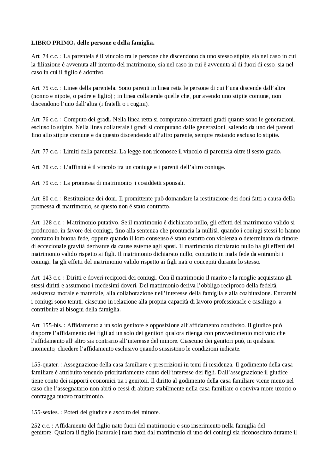 Articoli Codice Docsity