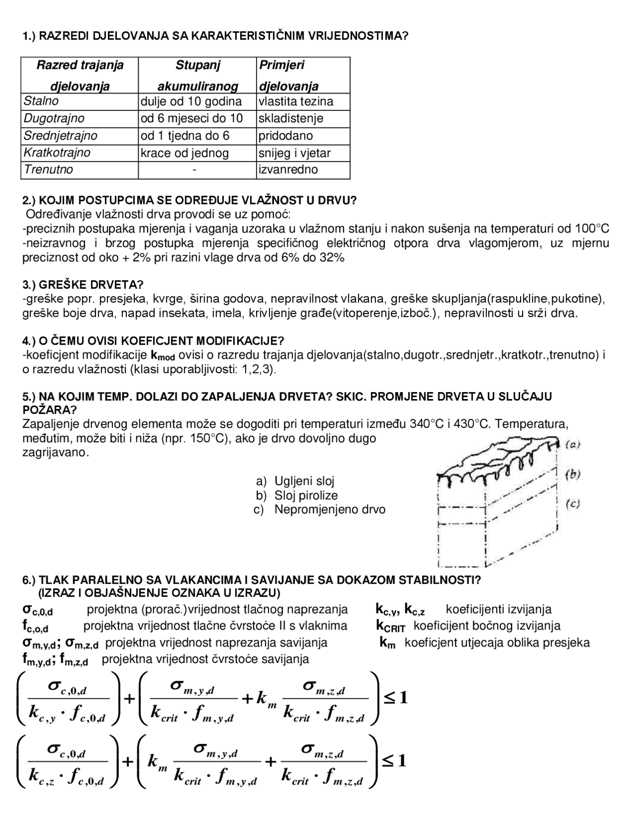 Drvene konstrukcije: zadaci rešeni | Vežbe' predlog Drvene konstrukcije | Docsity
