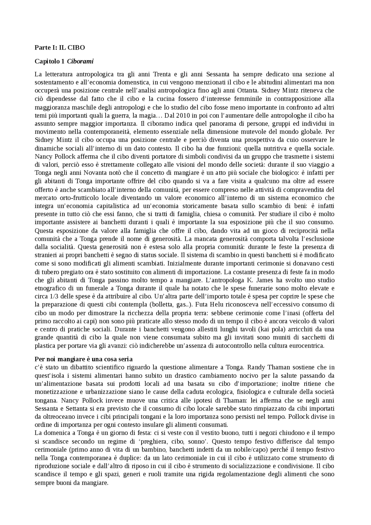 Riassunto Il peso del corpo, Gaia Cottino - Docsity