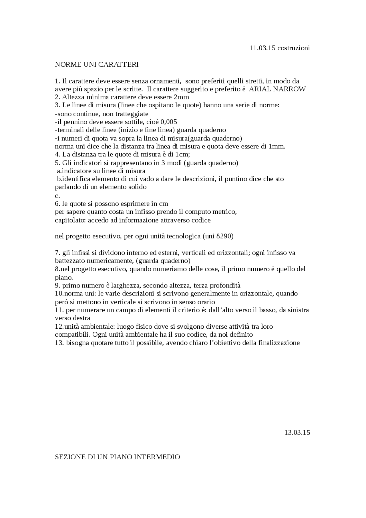 Norme Uni Laboratorio Di Costruzioni Notes De Tecnica Delle