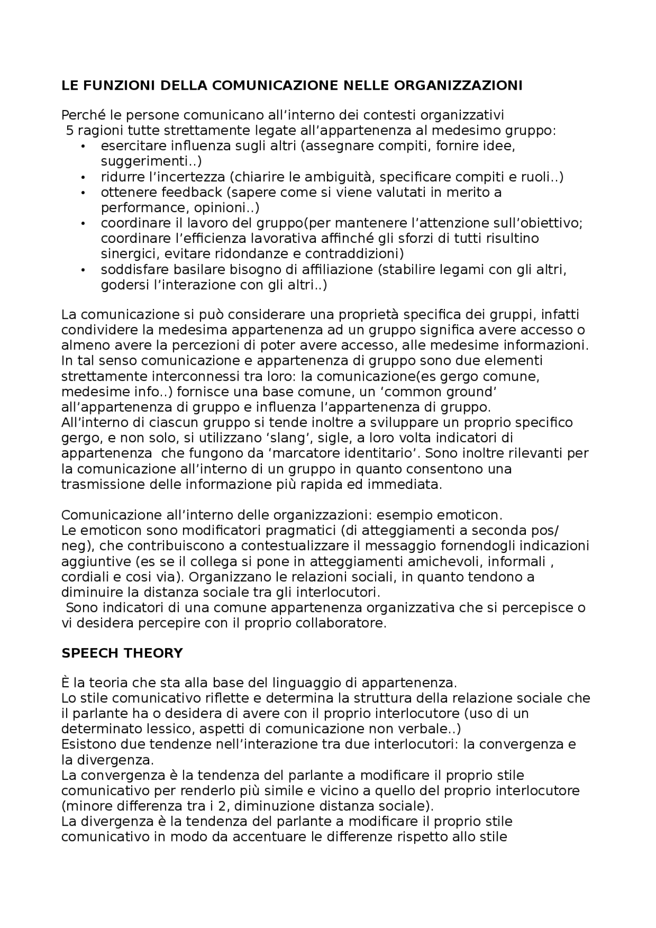 Strategie Comunicative Per Le Organizzazioni Docsity