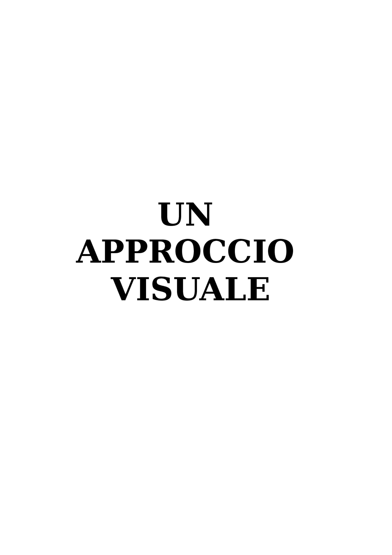 Un Approccio Visuale Docsity