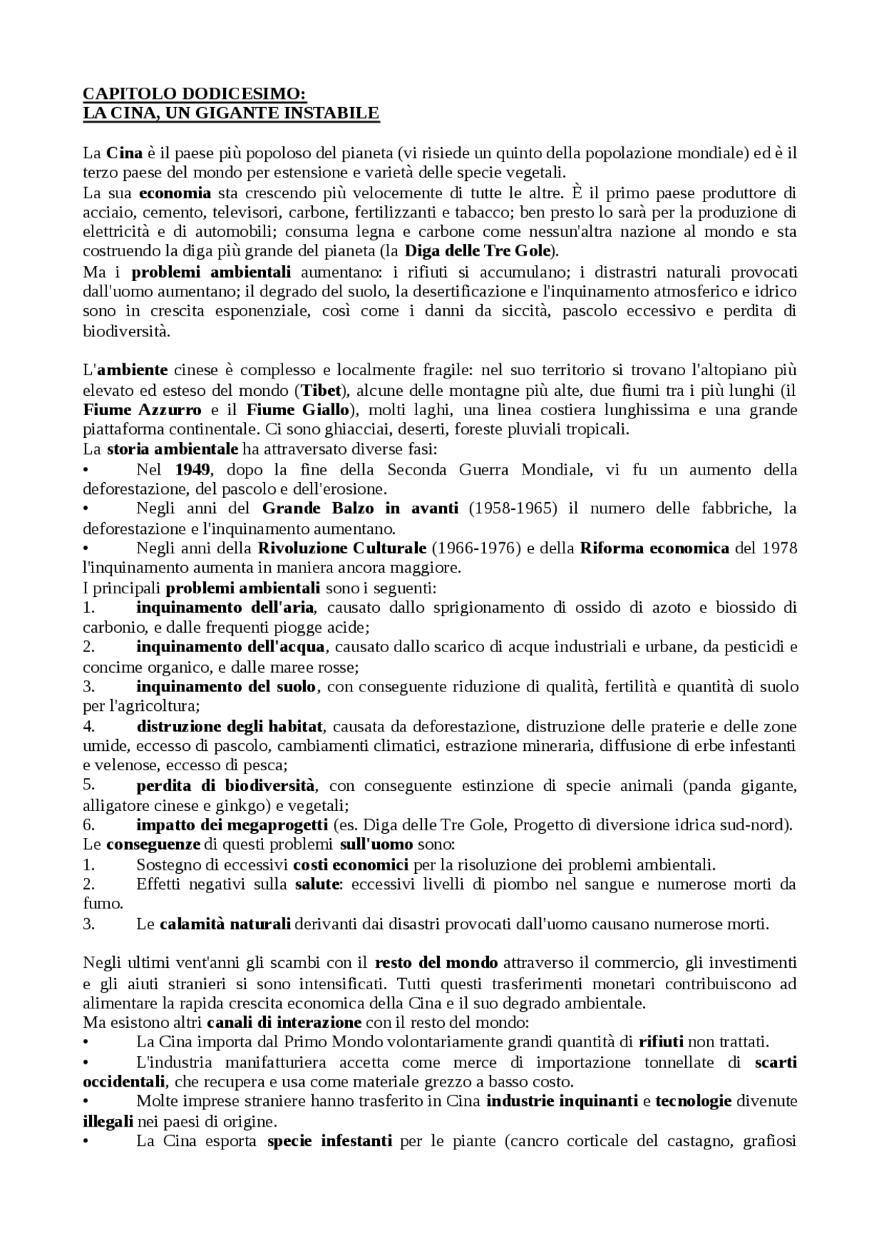 Riassunto Collasso Jared Diamond Cap 12 Docsity