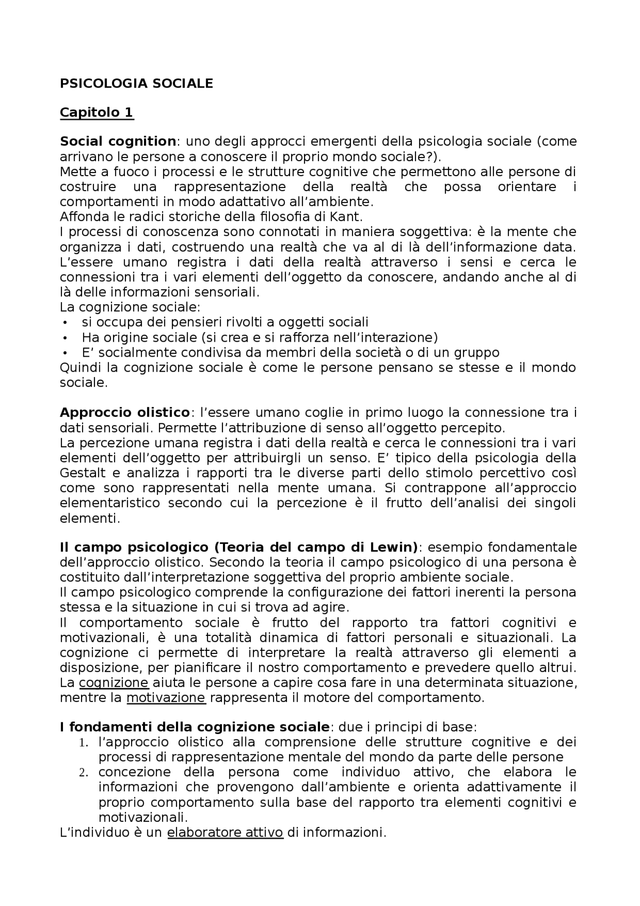 Psicologia Sociale Palmonari Cavazza Docsity